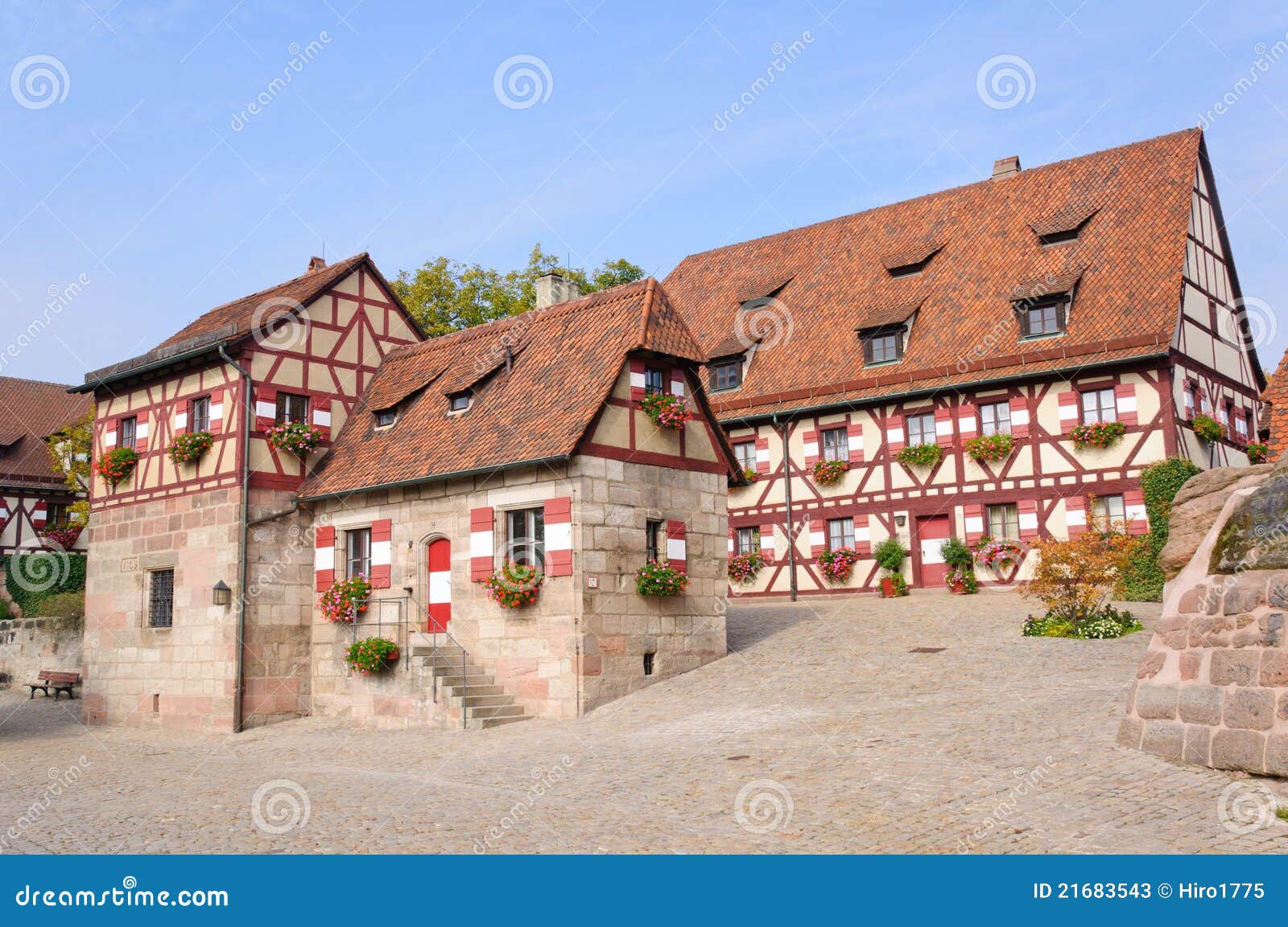 Nuremberg Castle (Kaiserburg) Stock Image - Image of medieval, middle ...