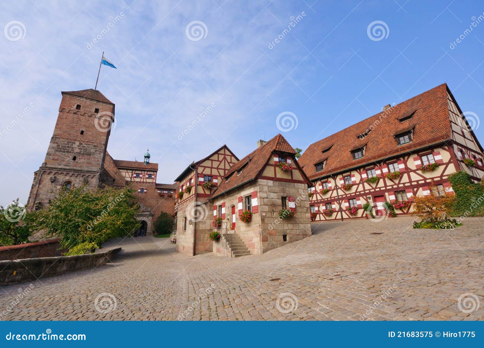 Nuremberg Castle (Kaiserburg) Stock Image - Image of road, castle: 21683575
