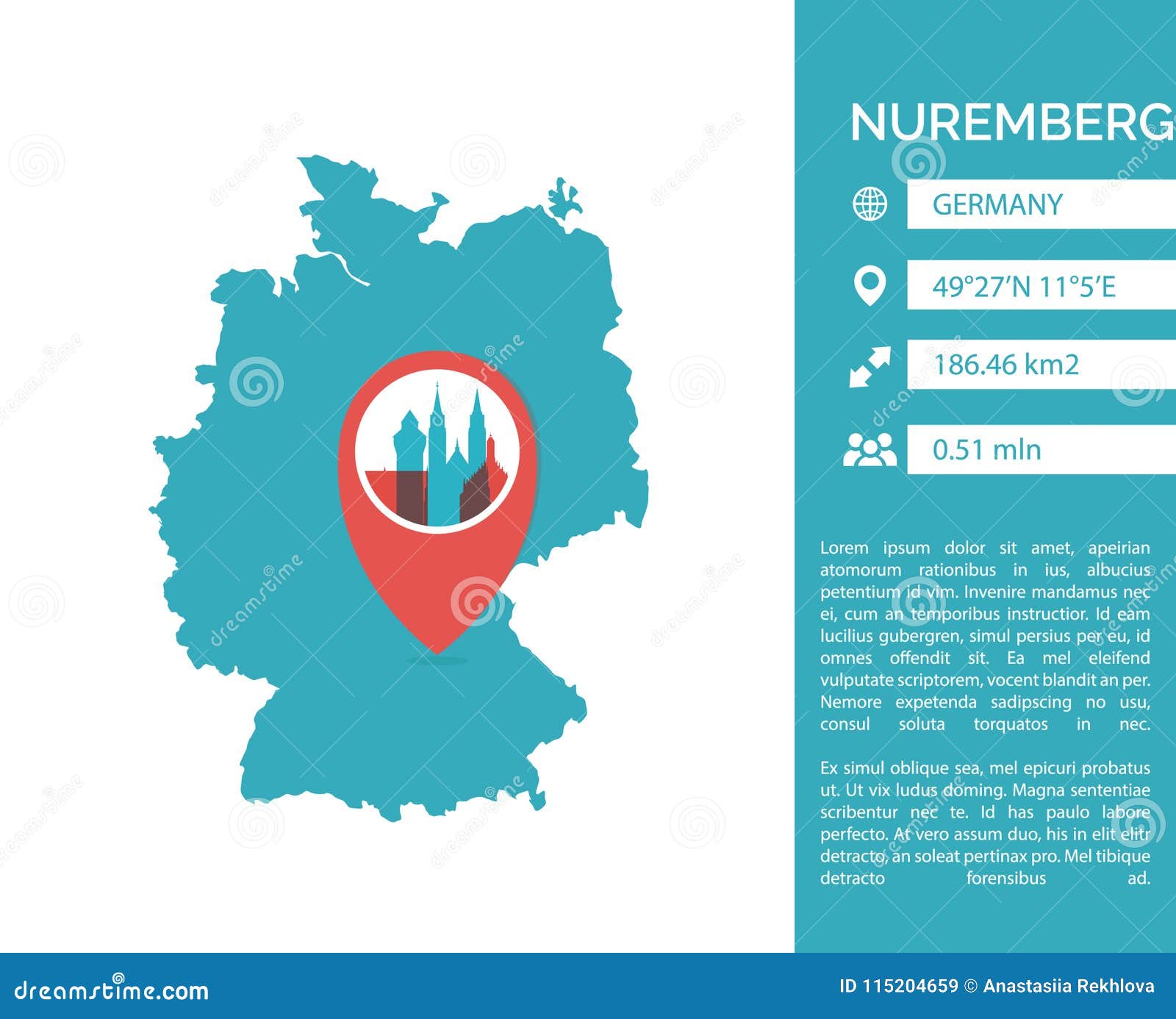 Nuremberg Map. Detailed Map Of Nuremberg City Poster With Streets ...