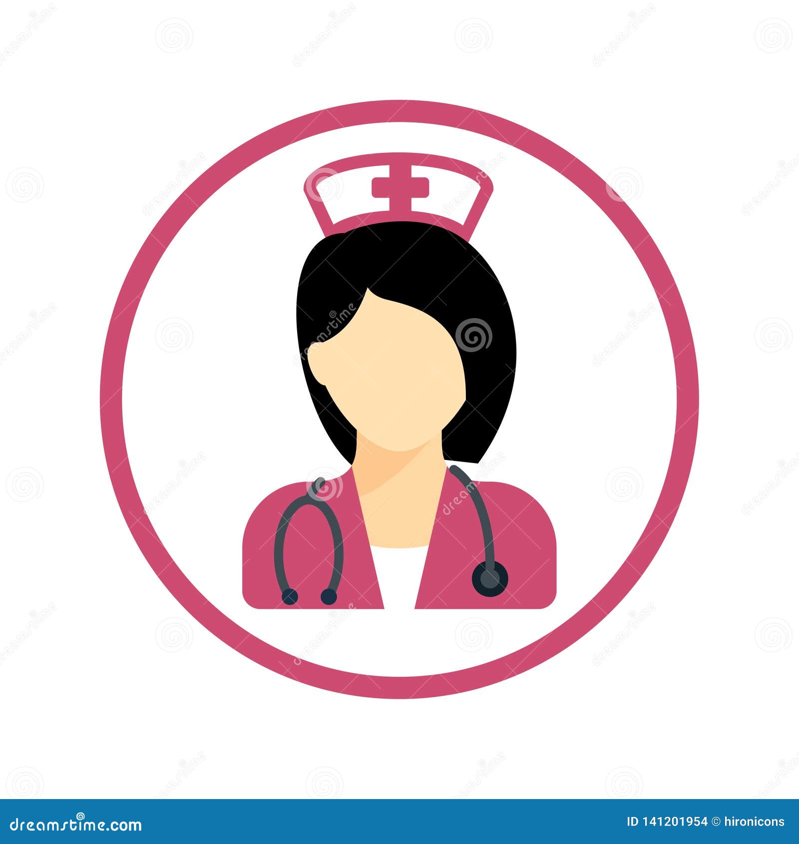Nurse Icon editorial stock image. Illustration of stethoscope - 141201954