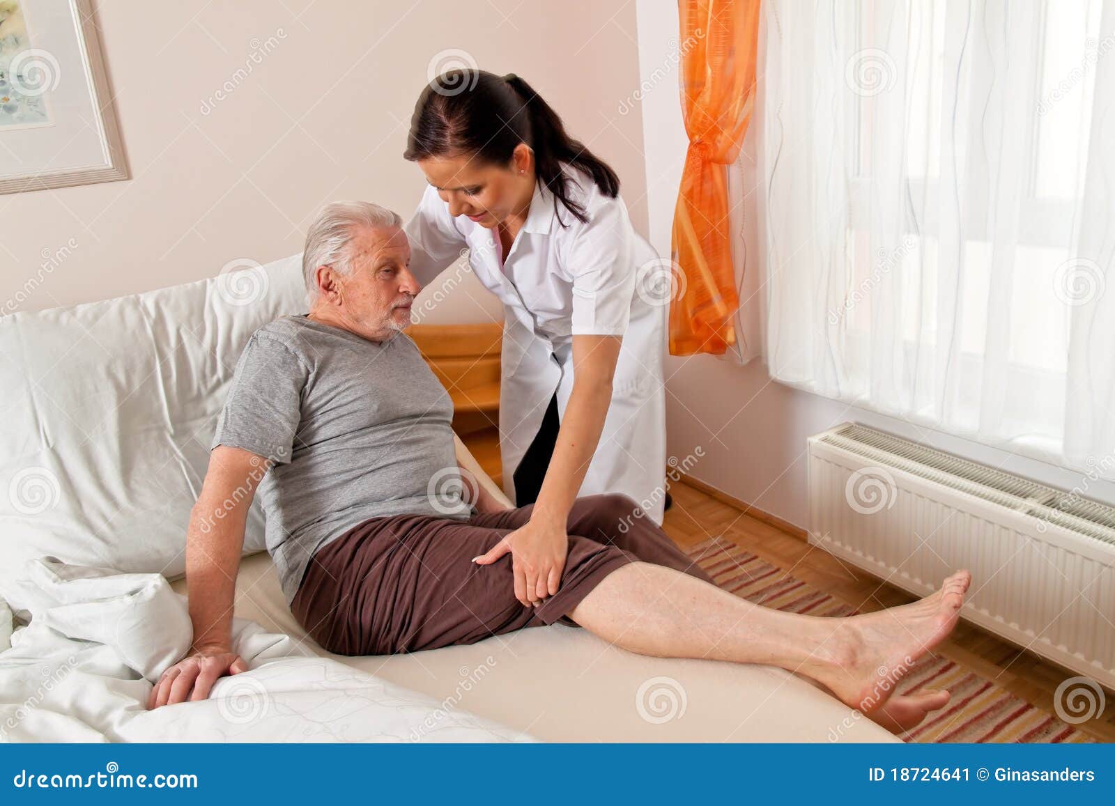 Nurse in Aged Care for the Elderly Stock Image - Image of care, health ...