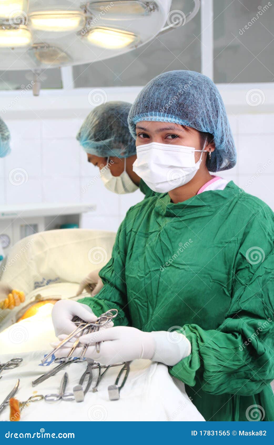 Nurse assistant stock image. Image of instruments, worker - 17831565