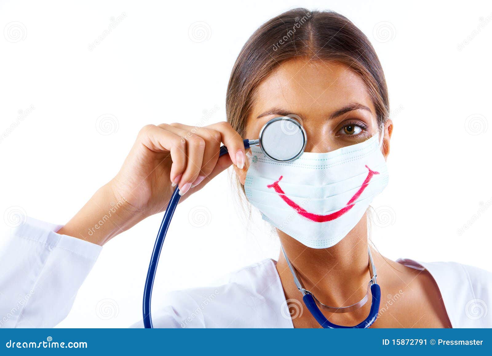 Nurse with big smile stock image. Image of collar, lady - 15872791