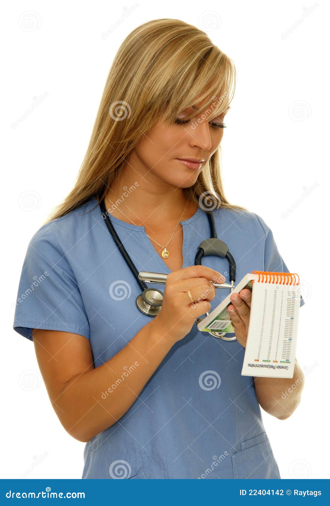 Nurse in blue stock photo. Image of care, clinical, medicine - 22404142