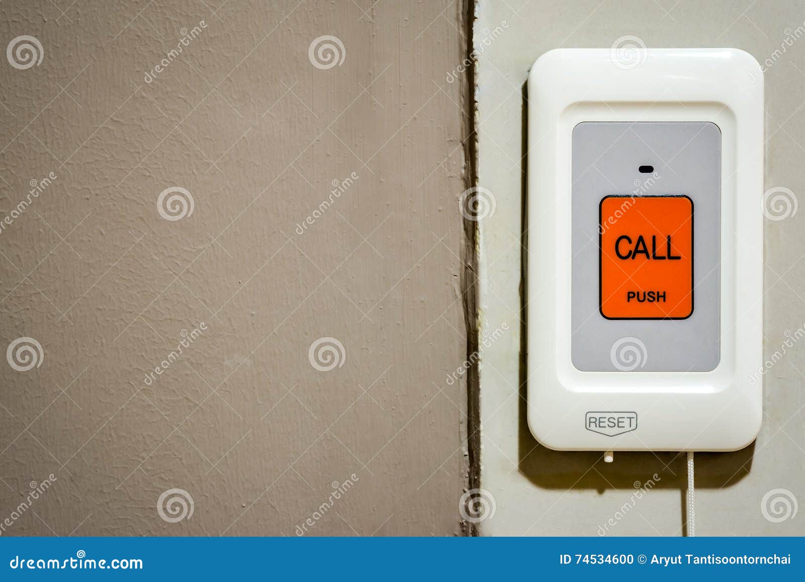 Nurse call button. stock photo. Image of clean, patient - 74534600