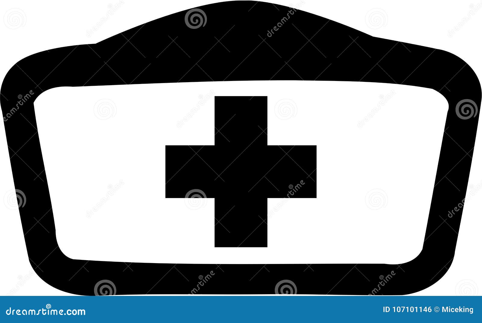 Nurse Cap vector stock vector. Illustration of medical - 107101146