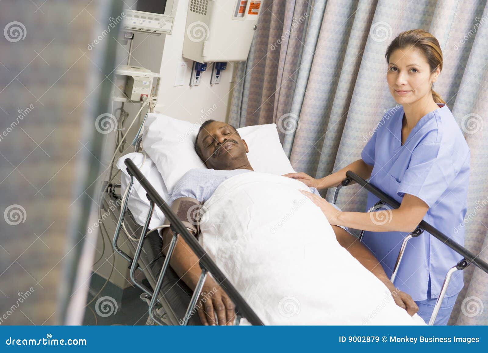 Nurse Caring for Patient stock image. Image of inside - 9002879