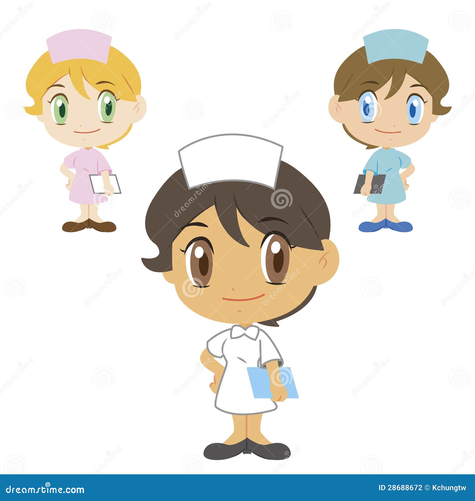 Nurse ,cartoon Character, Vector Illustration Stock Vector ...