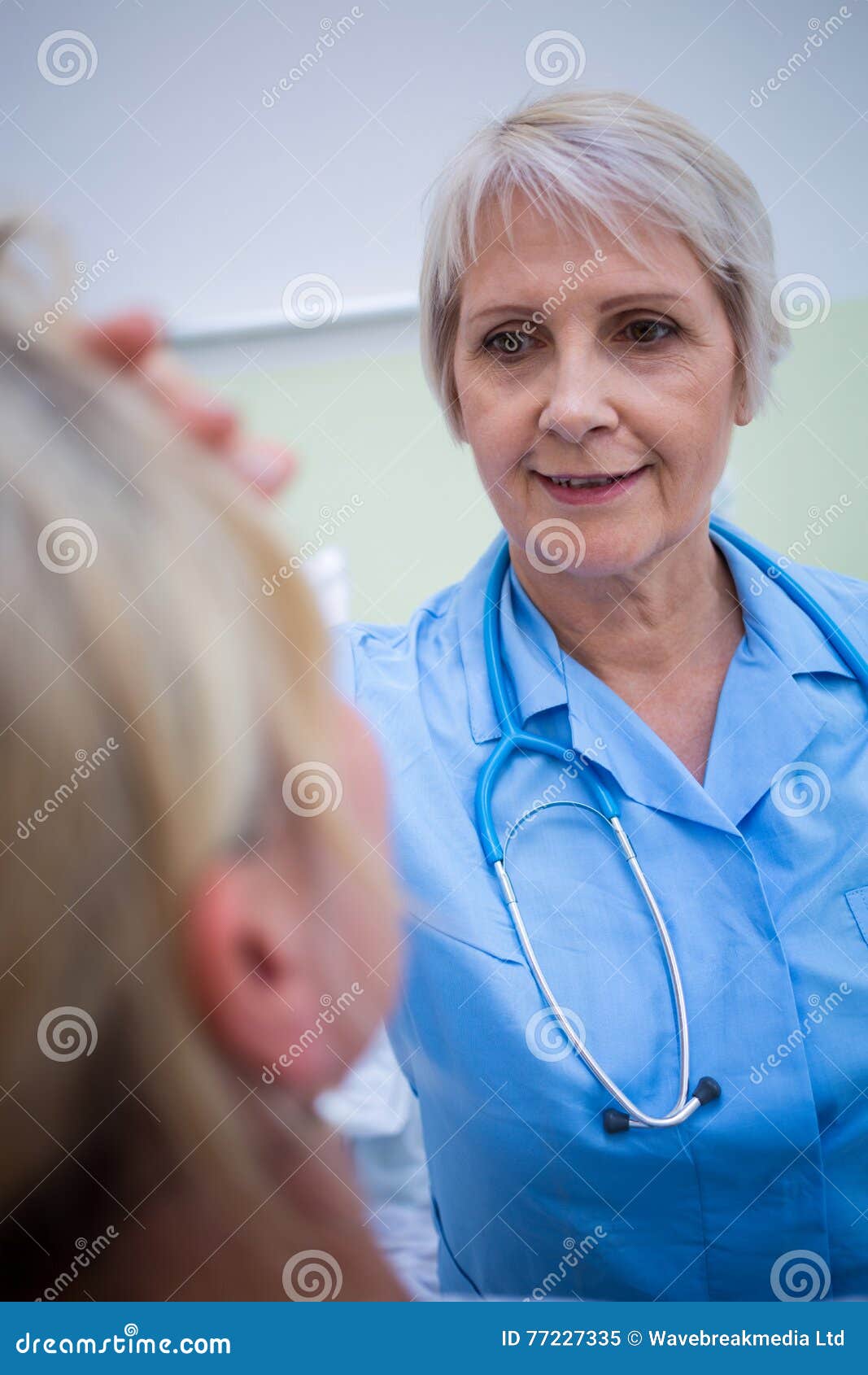 Nurse Checking Patient Temperature Stock Image - Image of checkup ...