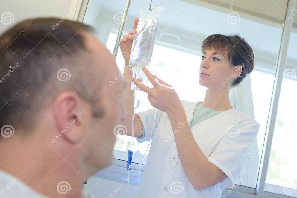 Nurse Checking Patients Perfusion Stock Image - Image of patient ...