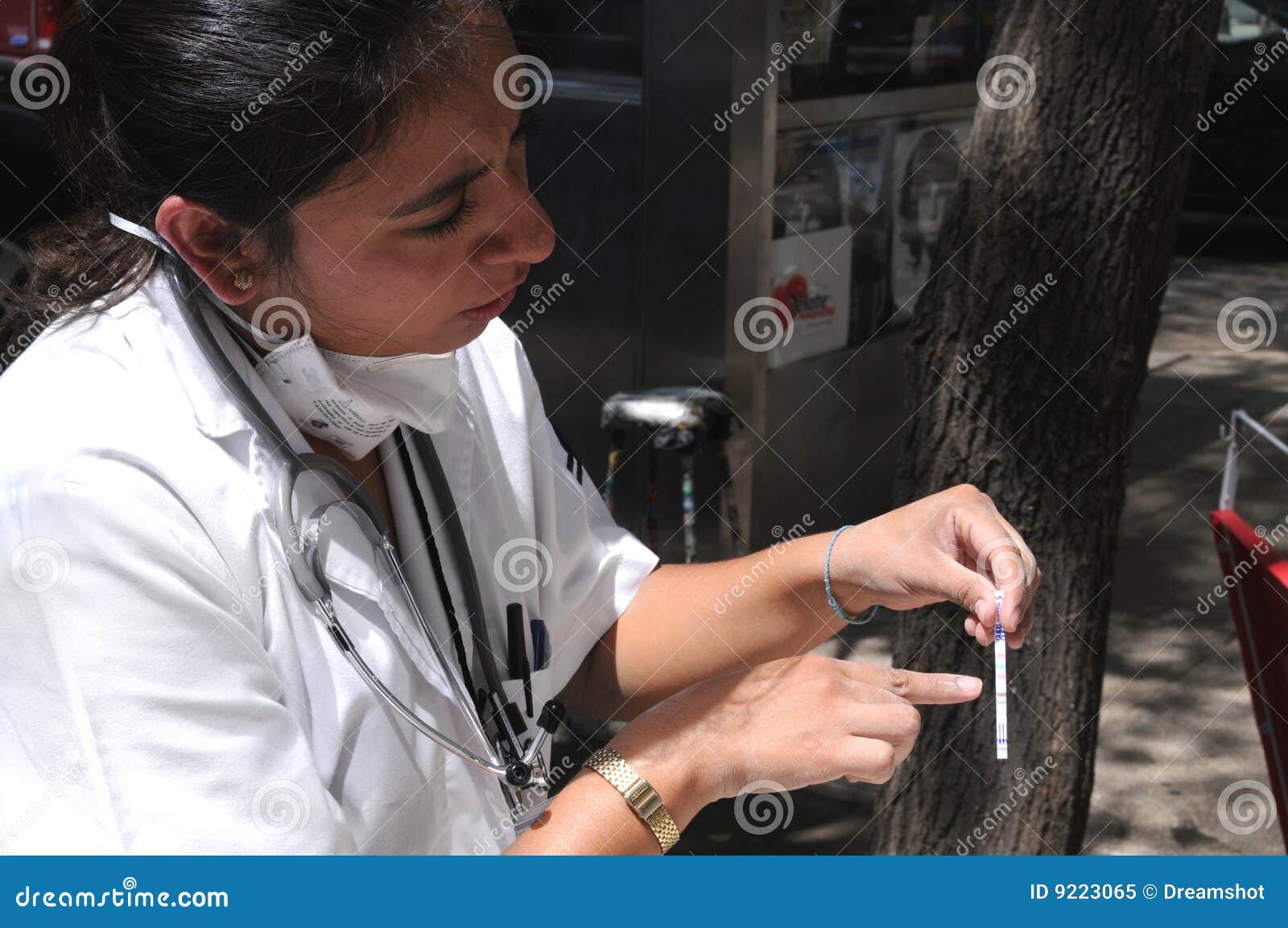 Nurse Closeup in Mexico City Editorial Image - Image of looking ...