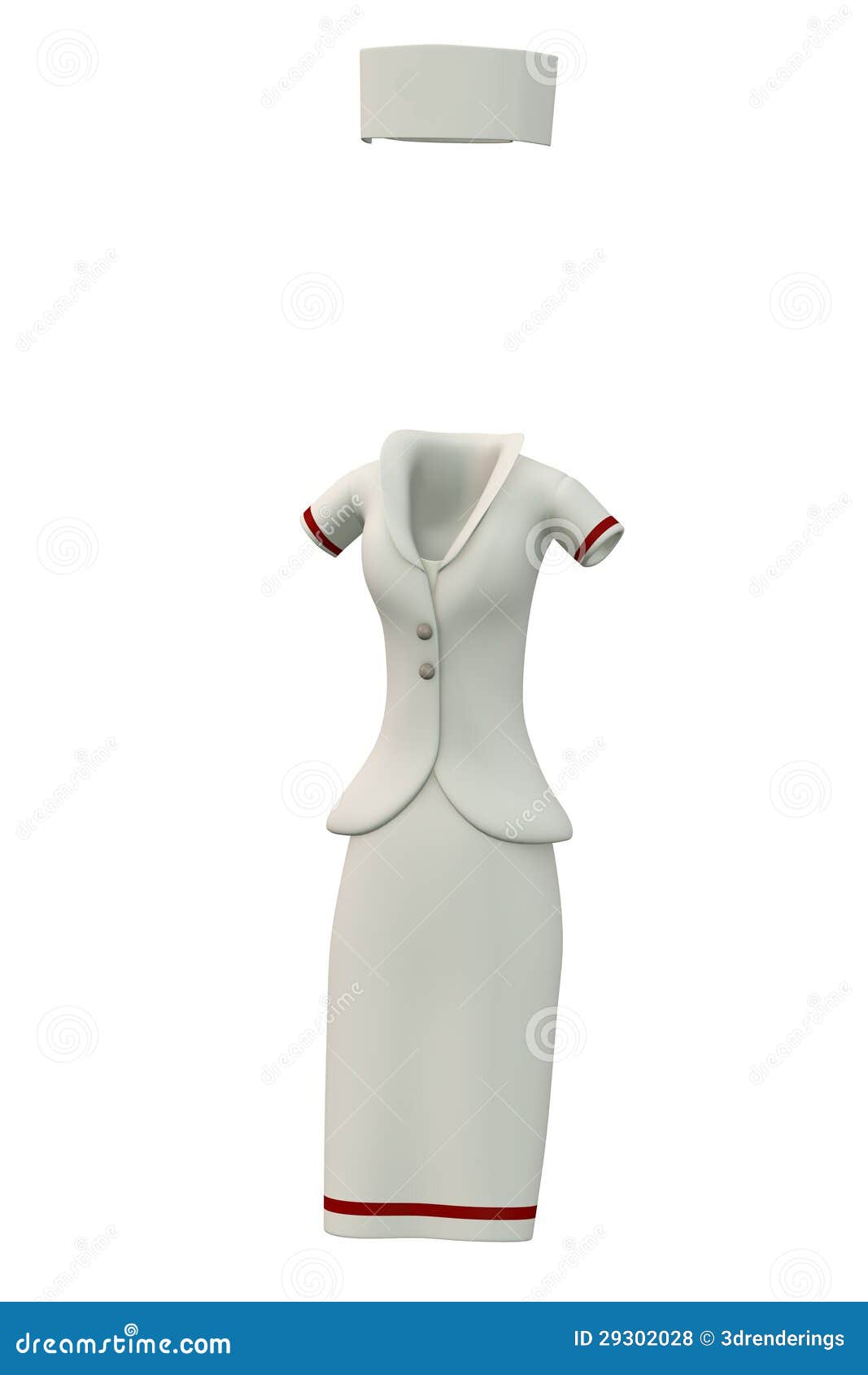 Nurse clothes stock illustration. Illustration of nurse - 29302028