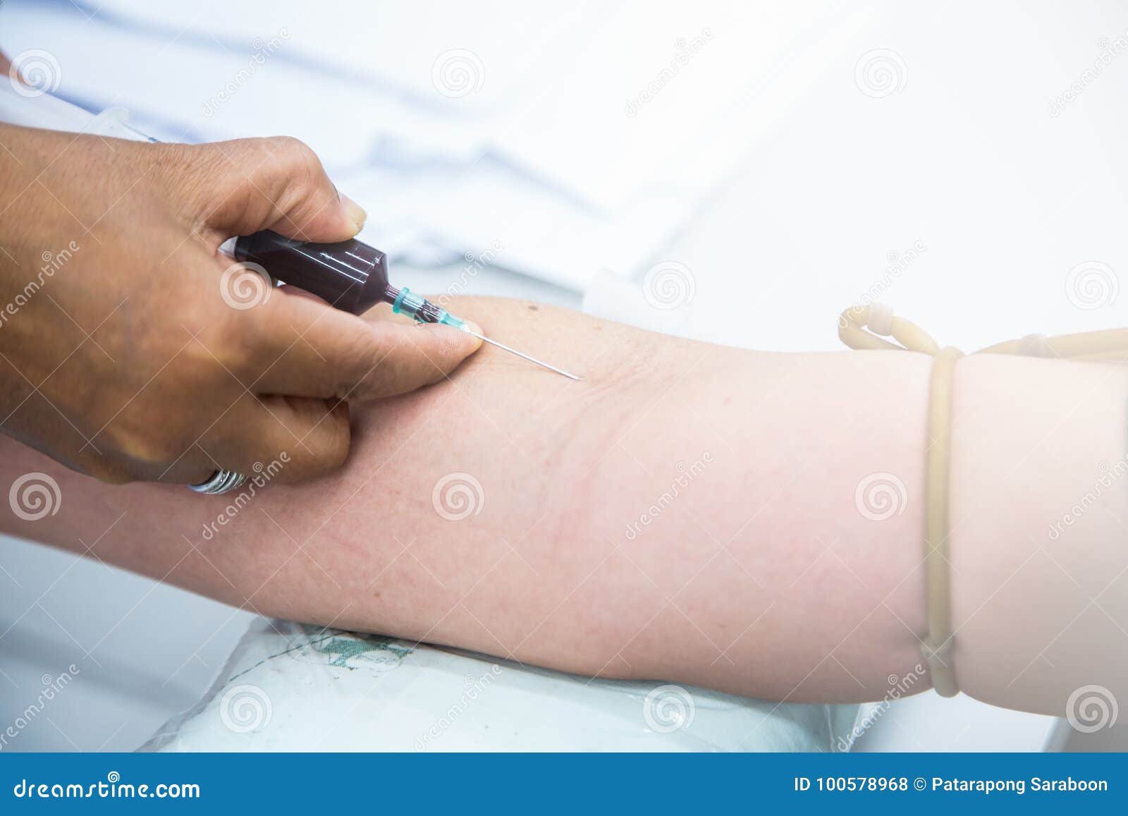 Nurse Collecting a Blood from a Patient Stock Photo - Image of hand ...