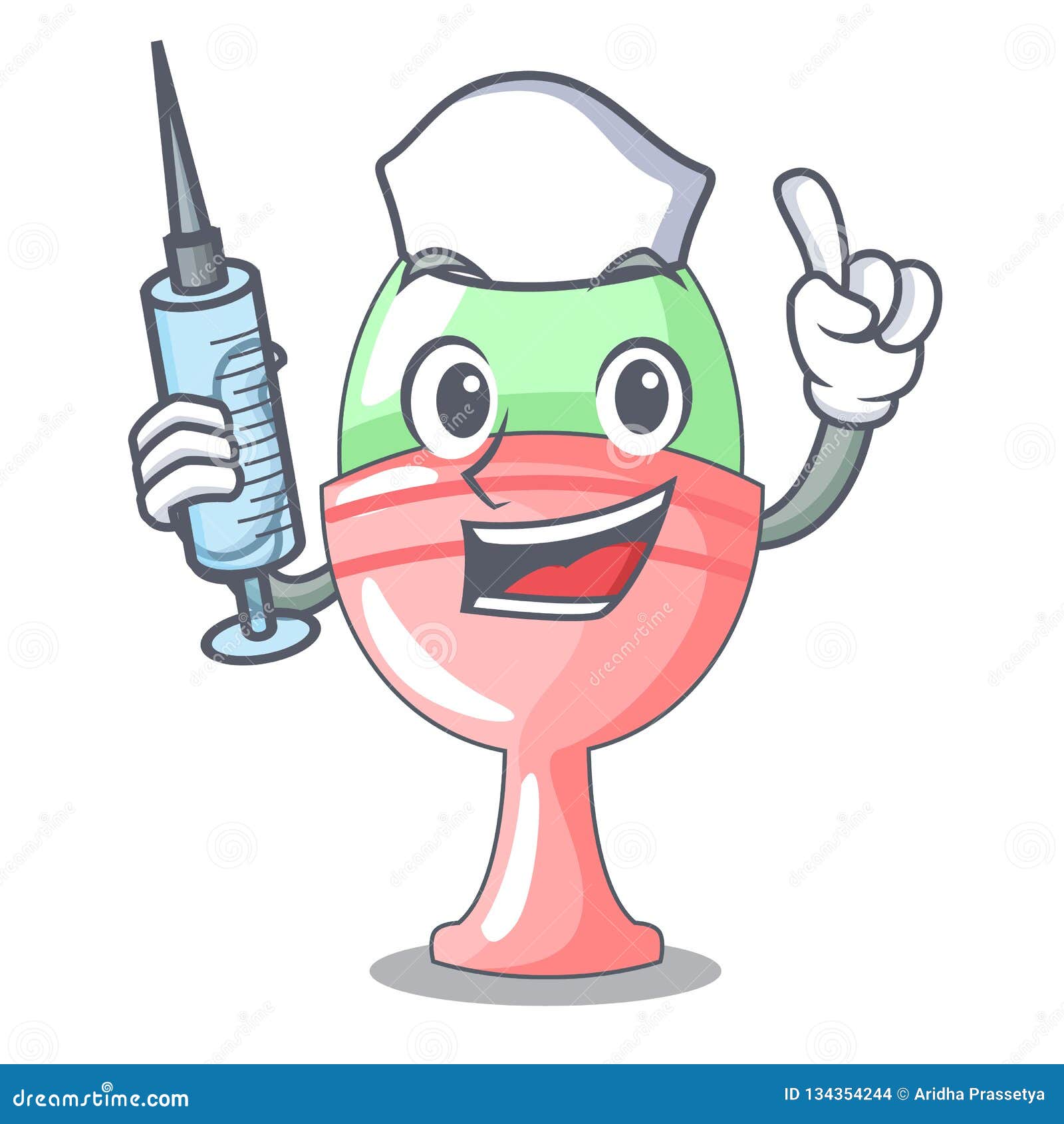 Nurse Colored Easter Egg in Cup Cartoon Stock Vector - Illustration of ...
