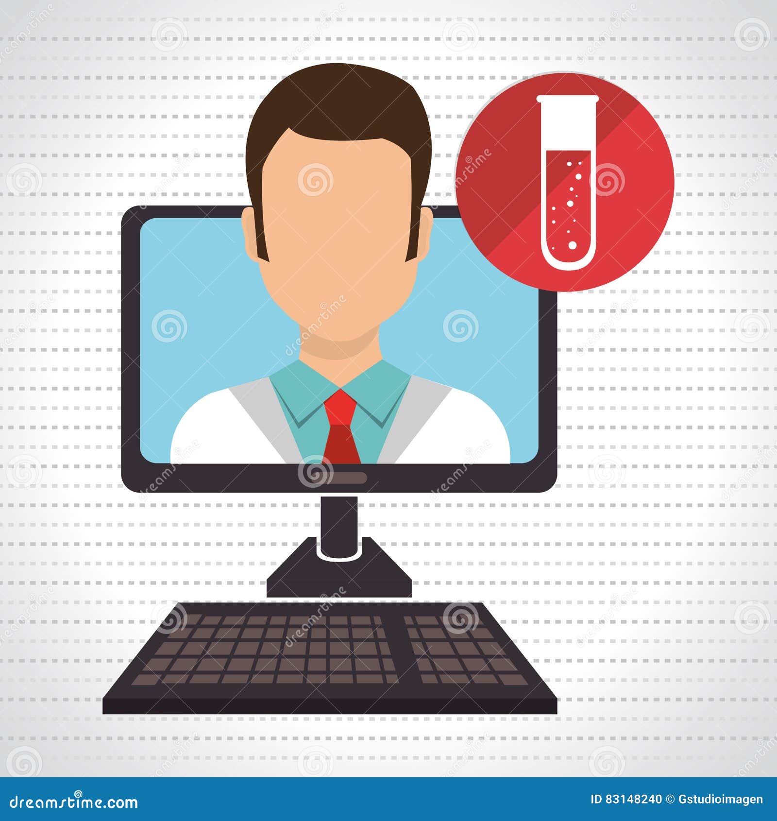 Nurse Computer Service Health Stock Illustration - Illustration of ...