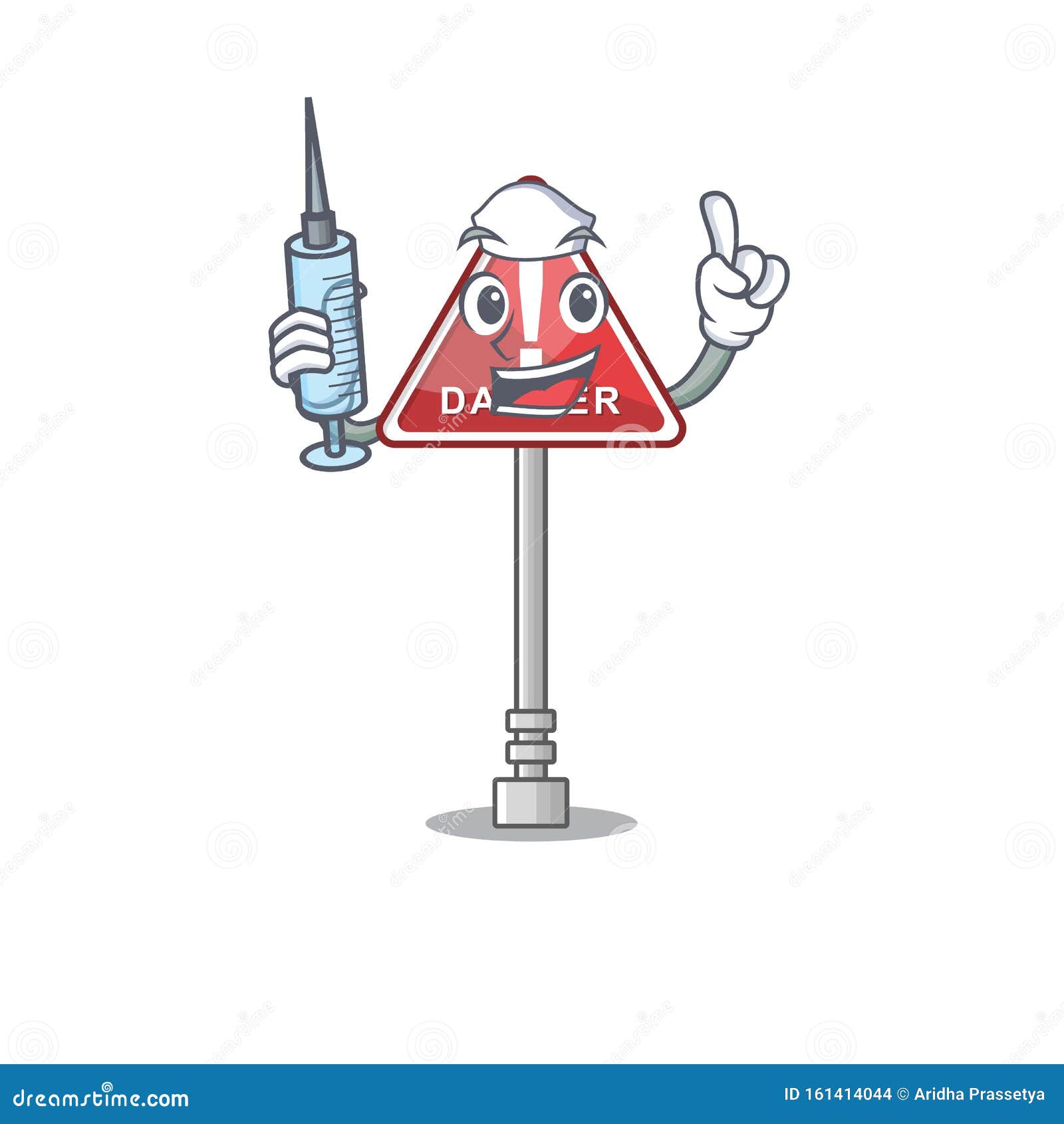 Nurse Danger Cartoon Isolated in the Character Stock Vector ...