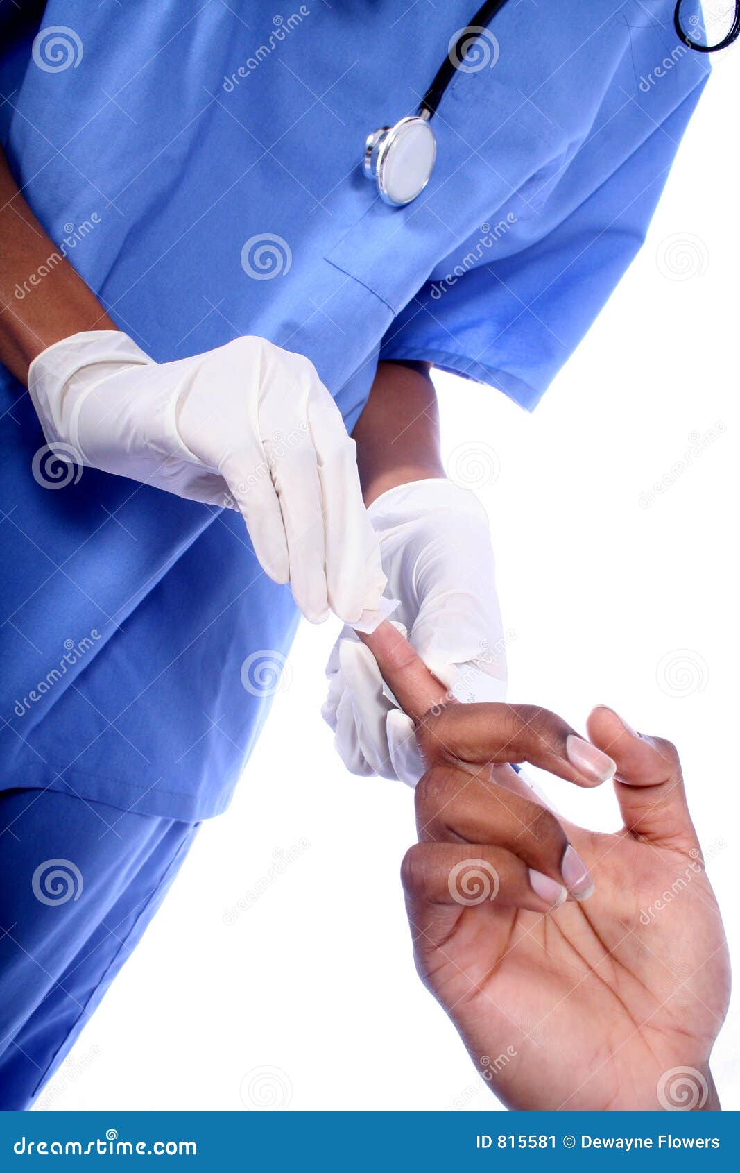 Nurse and a Diabetic Finger Stick Stock Image - Image of bloodpressure ...