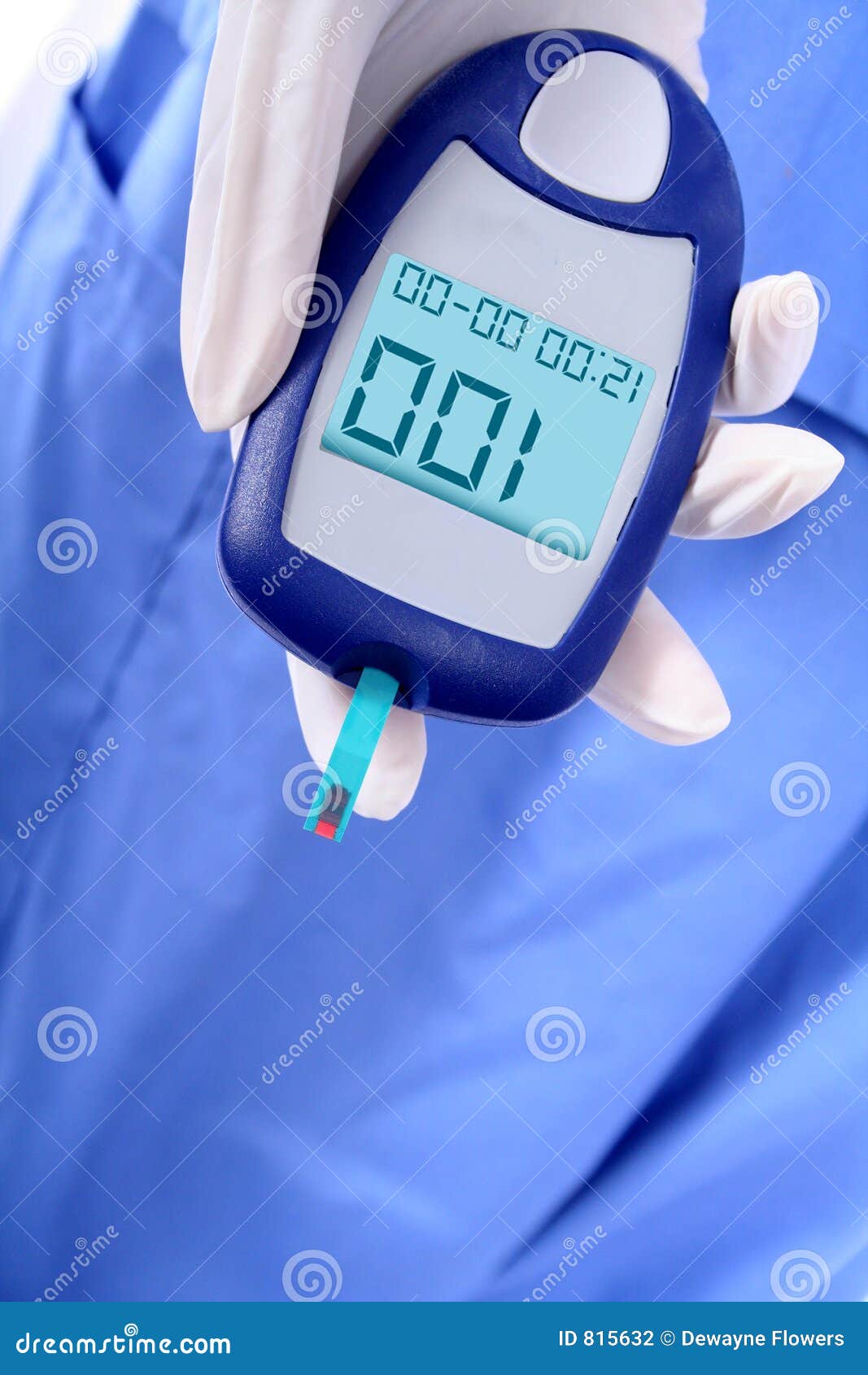 Nurse and a Diabetic Finger Stick Stock Photo - Image of glucometer ...