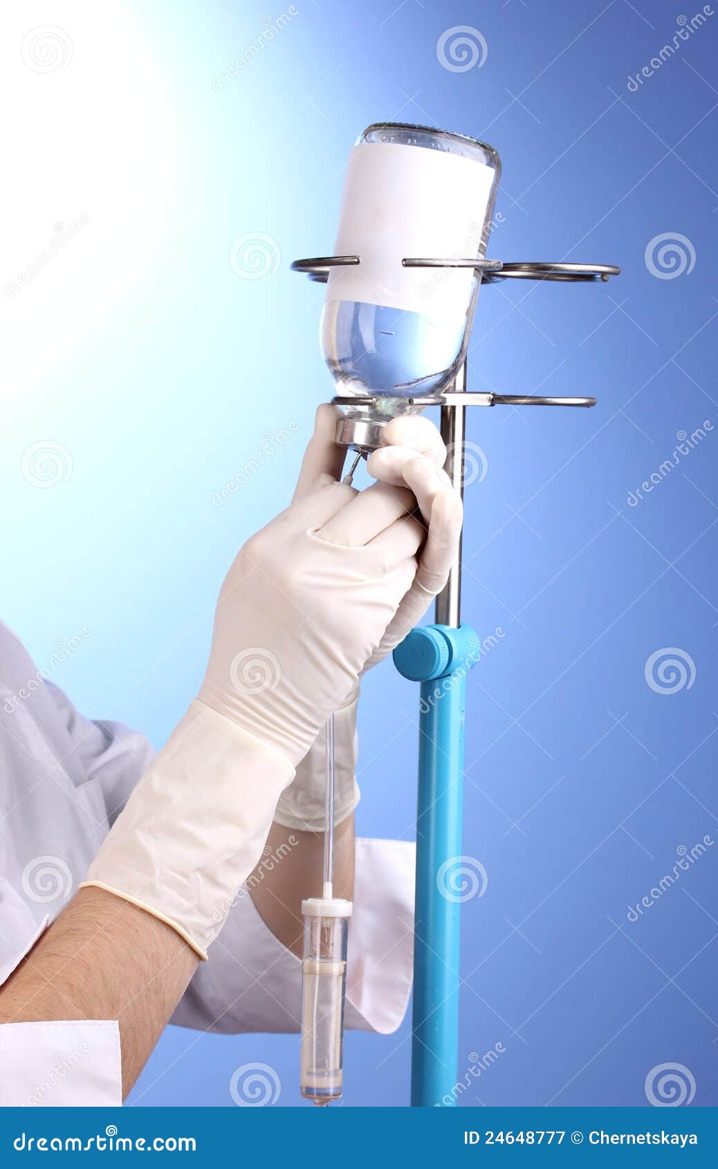Nurse doing infusion stock image. Image of hospital, anesthetic - 24648777