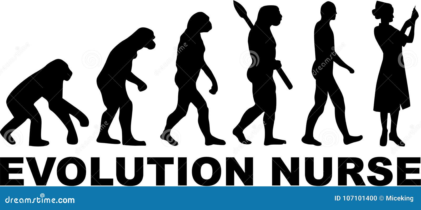 Nun Evolution Vector | CartoonDealer.com #107101307