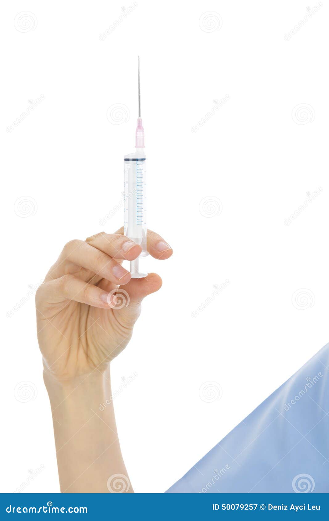 Nurse hand holding syringe stock image. Image of vaccine - 50079257