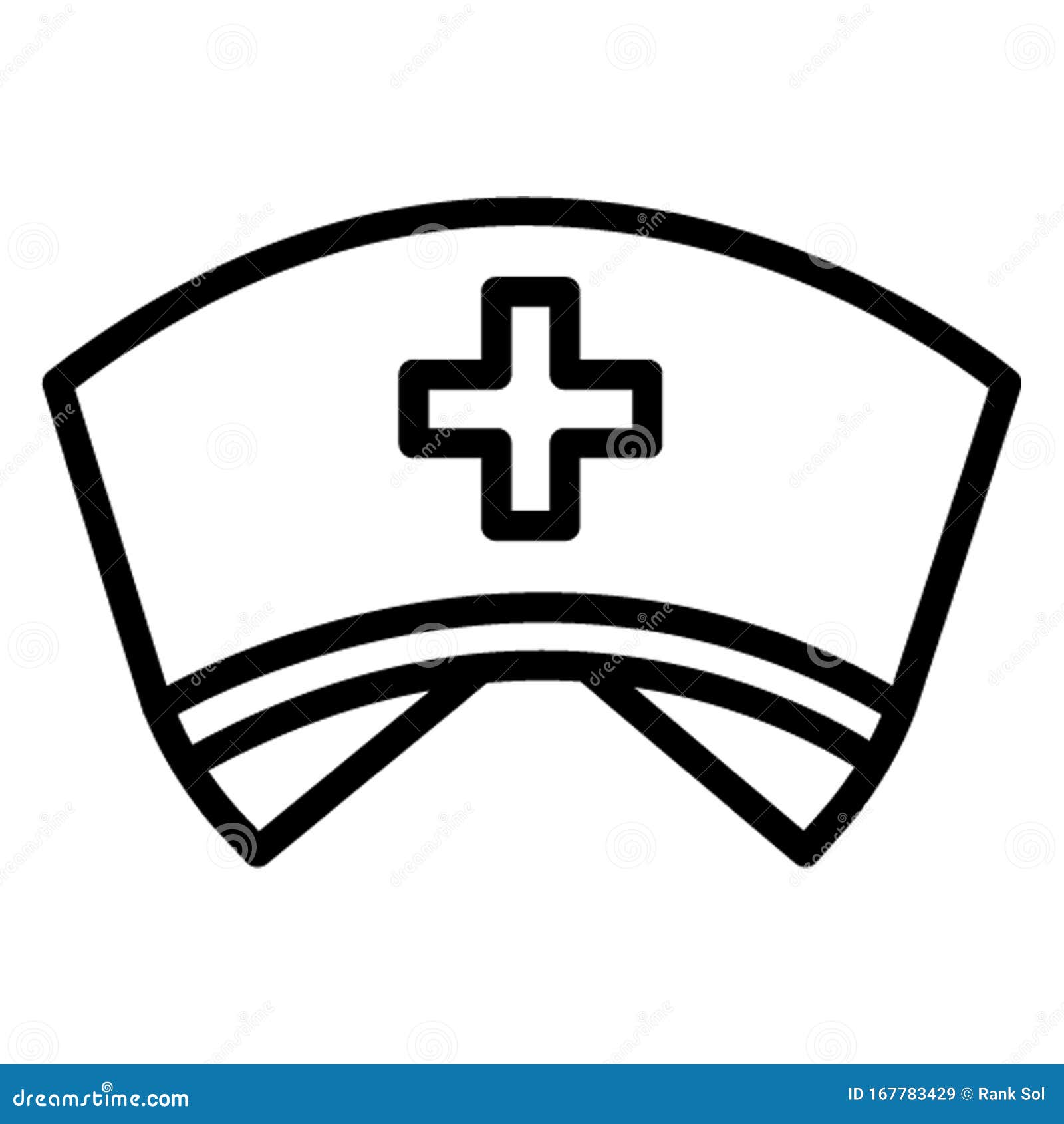 Nurse Hat Isolated Vector Icon Which Can Be Easily Modified or Edit ...