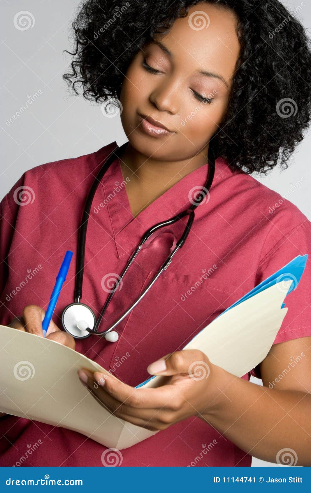 Nurse Holding File stock image. Image of file, nurse - 11144741