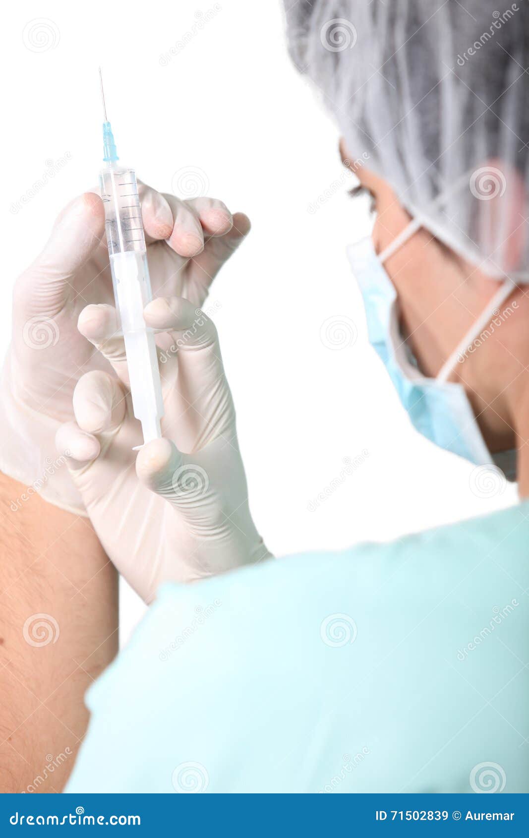 Nurse holding injection stock image. Image of medicine - 71502839