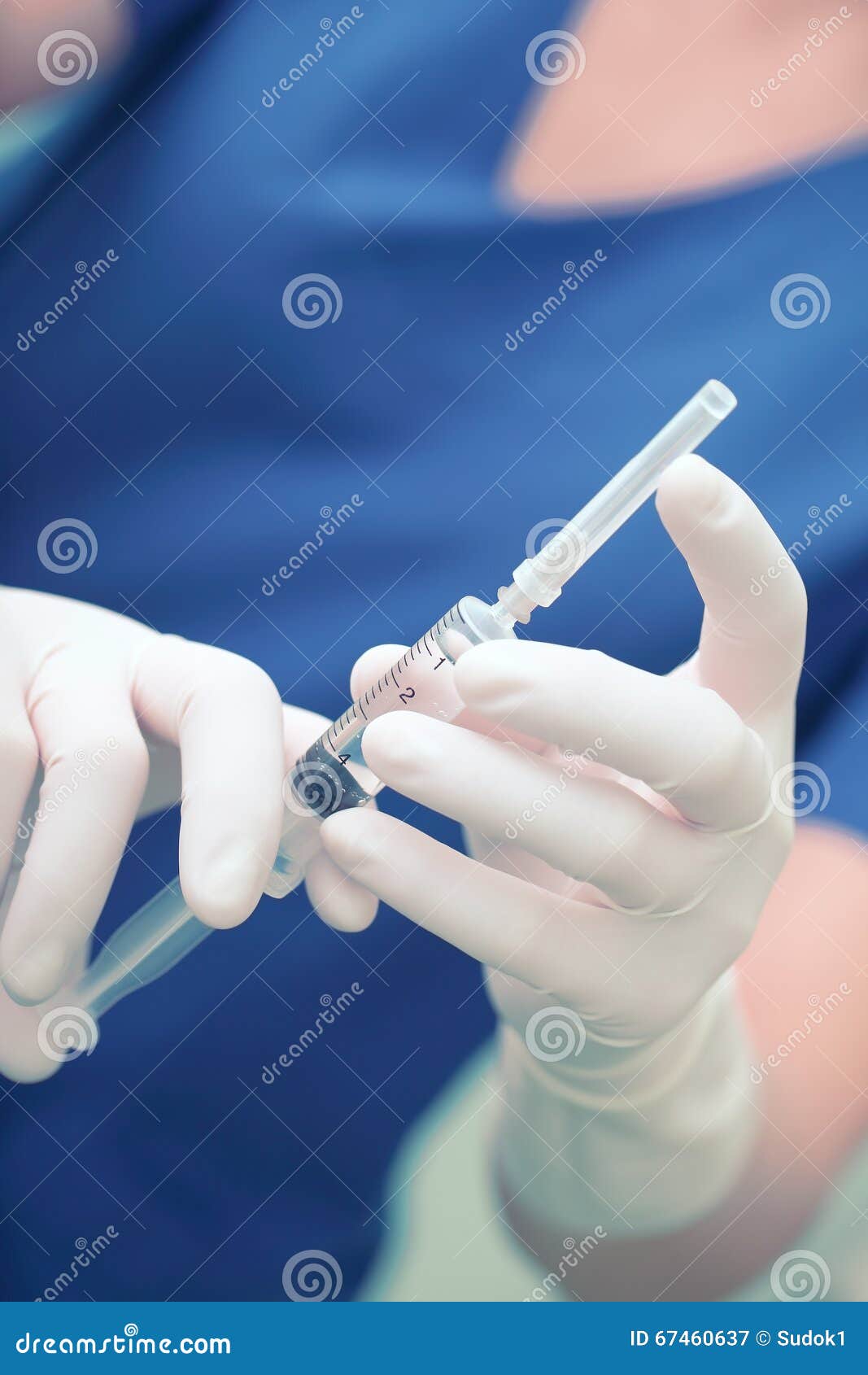 Nurse Holding Syringe Prepared Injection Stock Photos - Free & Royalty ...