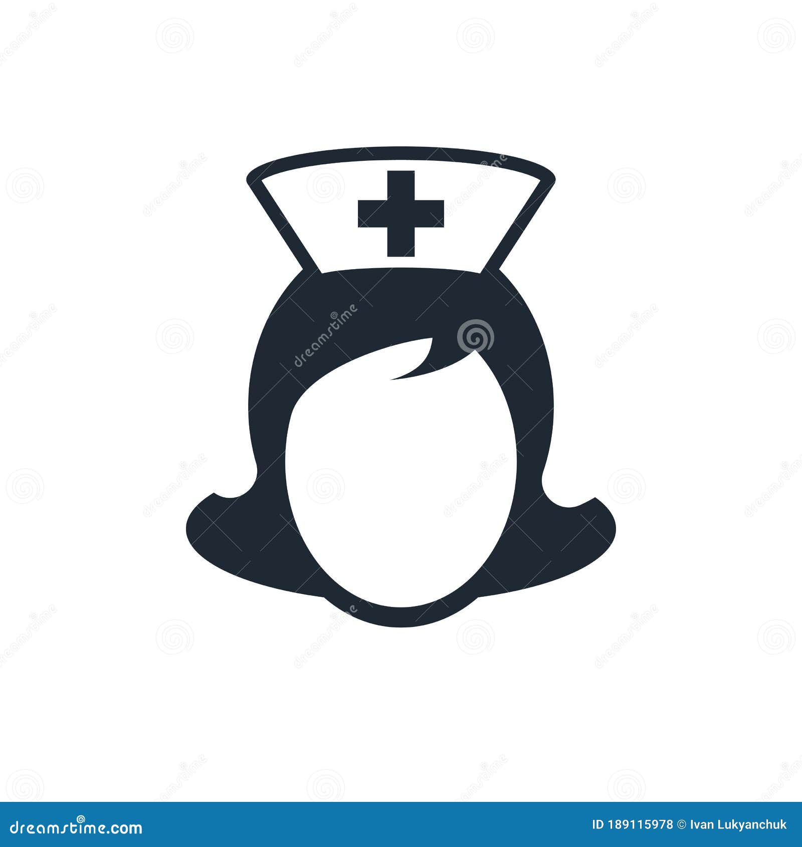Nurse icon doctor sign stock vector. Illustration of professional ...