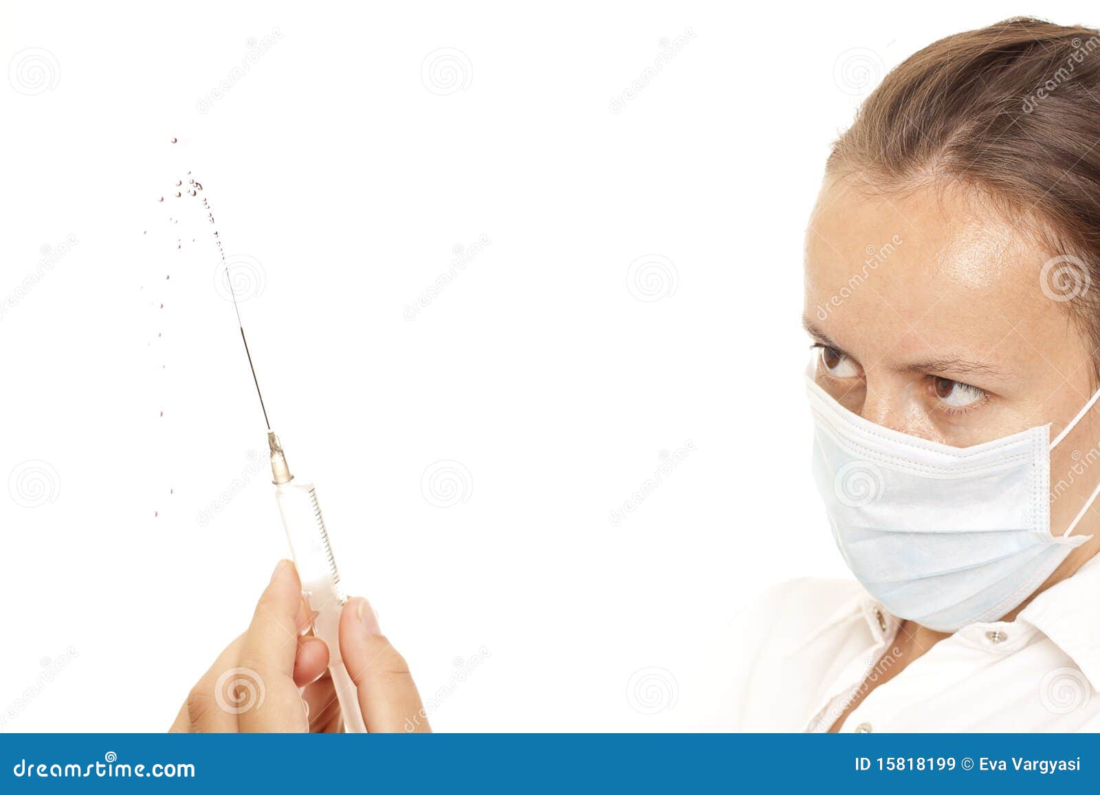Nurse with injection stock image. Image of doctor, clinic - 15818199