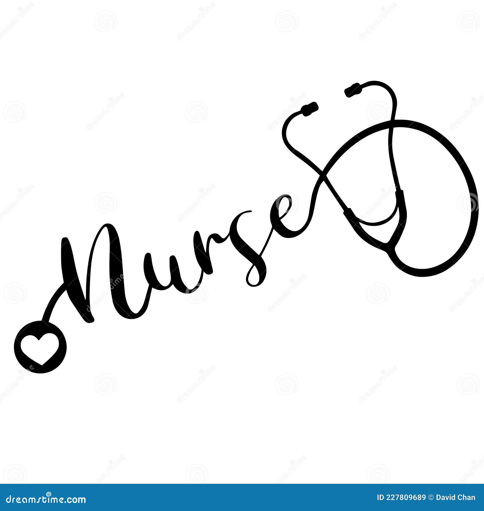 Nurse Logo Signs Inspirational Typography Quotes Stock Vector ...