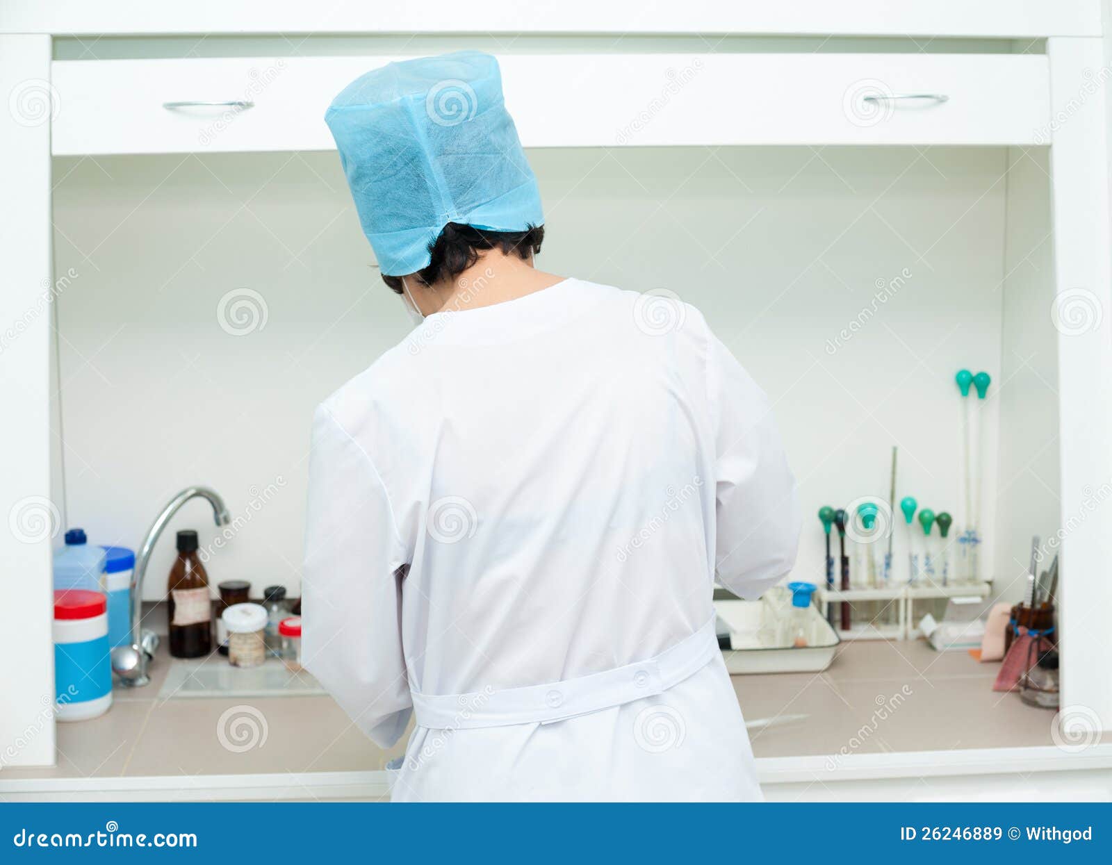 Nurse Makes Laboratory Analysis Stock Image - Image of doctor ...
