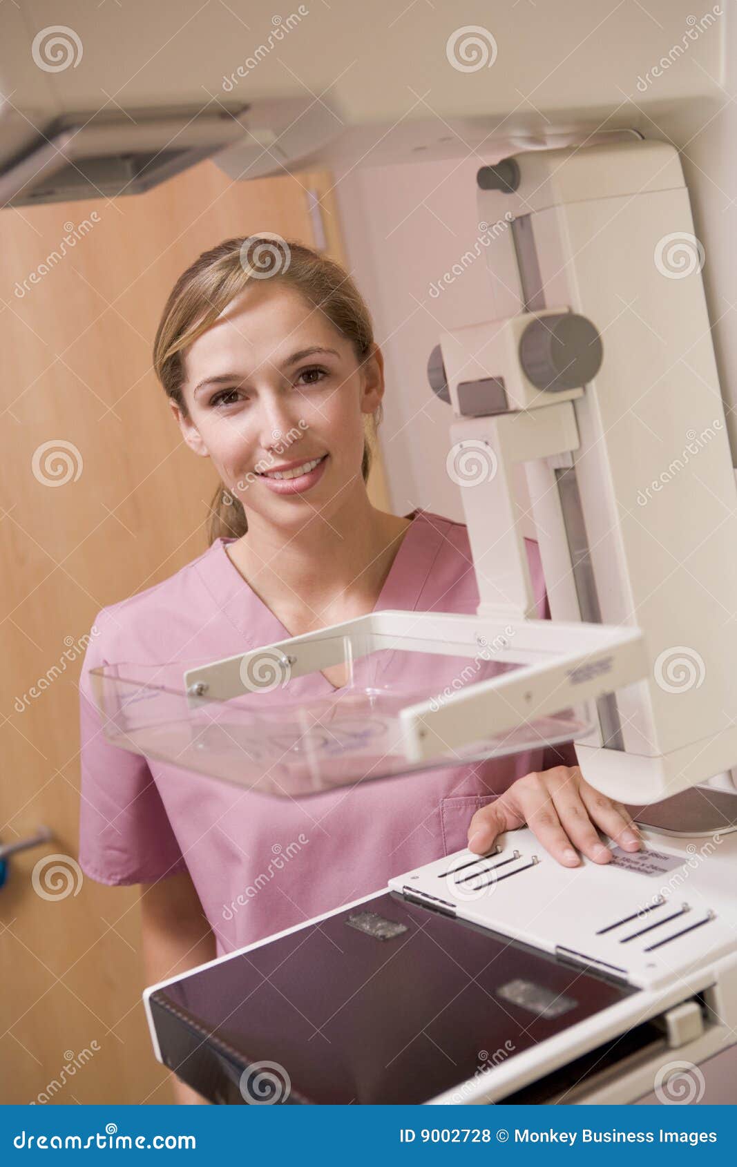 Nurse with Mammogram Machine Stock Photo - Image of person, caucasian ...