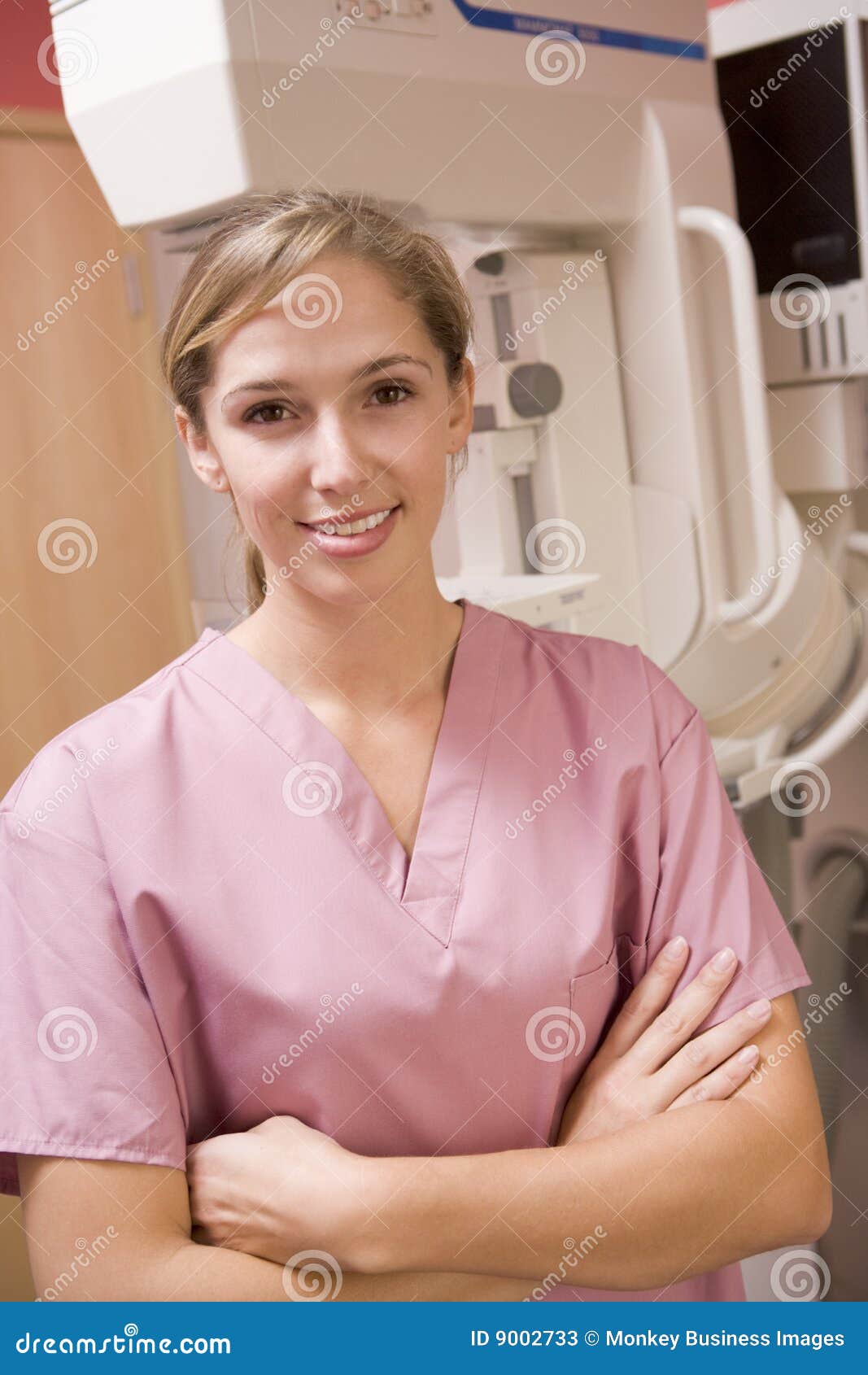 Nurse with Mammogram Machine Stock Image - Image of woman, healthcare ...