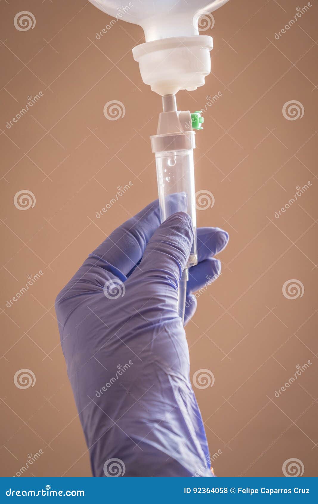 Nurse Managing Fluid with a Dropper Stock Photo - Image of gloves ...