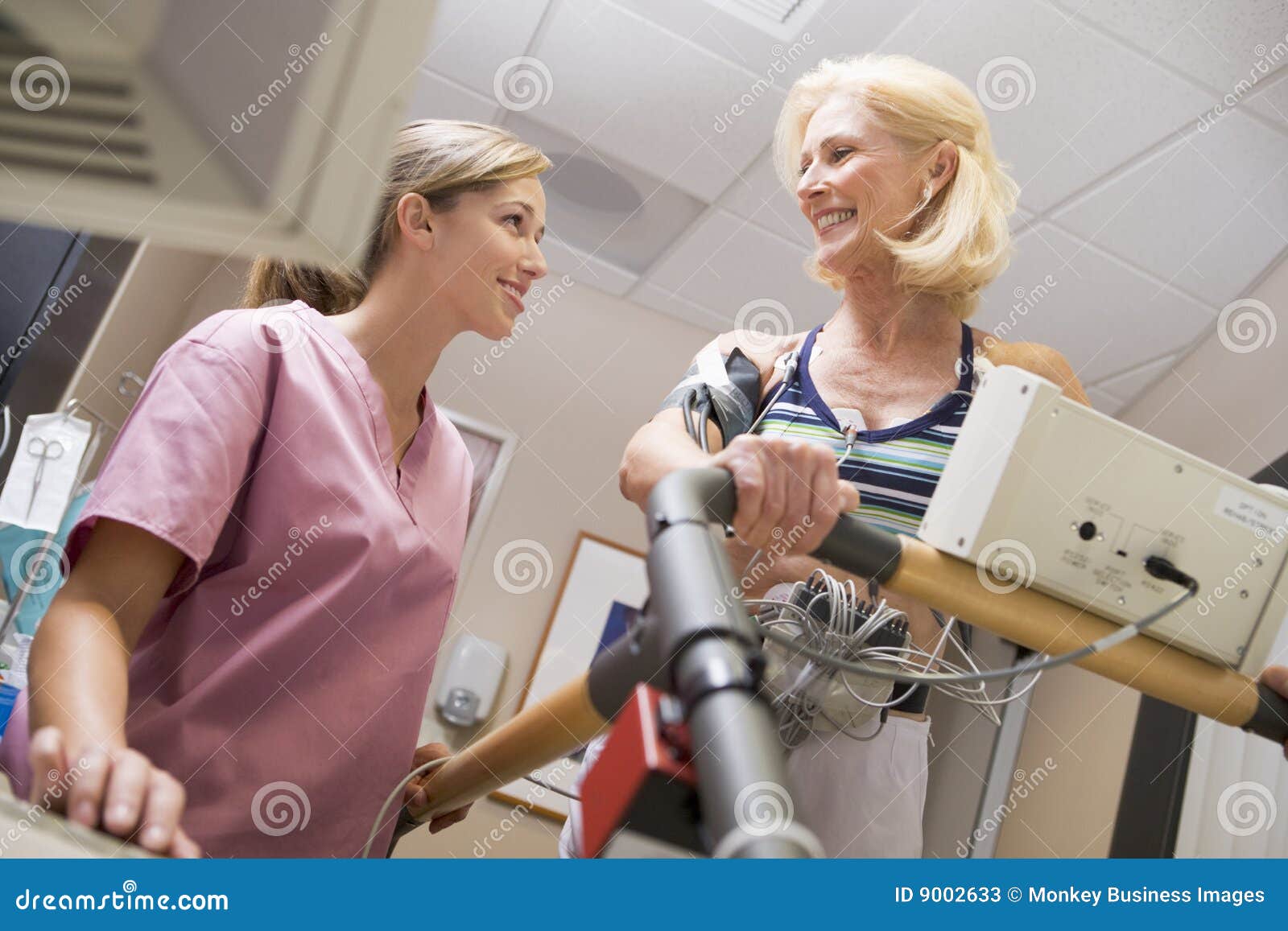 Nurse with Patient during Health Check Stock Image - Image of smiling ...