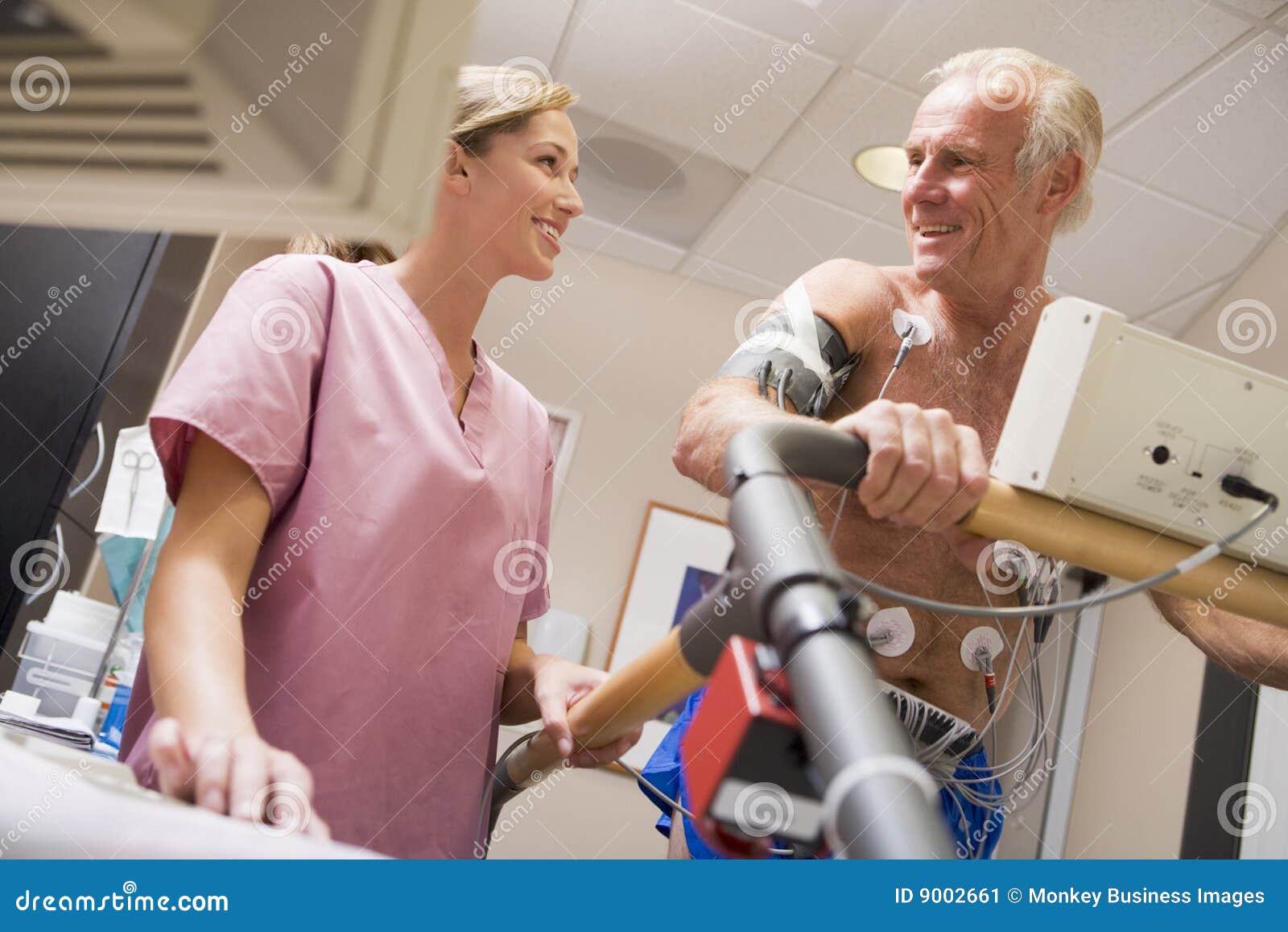 Nurse with Patient during Health Check Stock Image - Image of middle ...