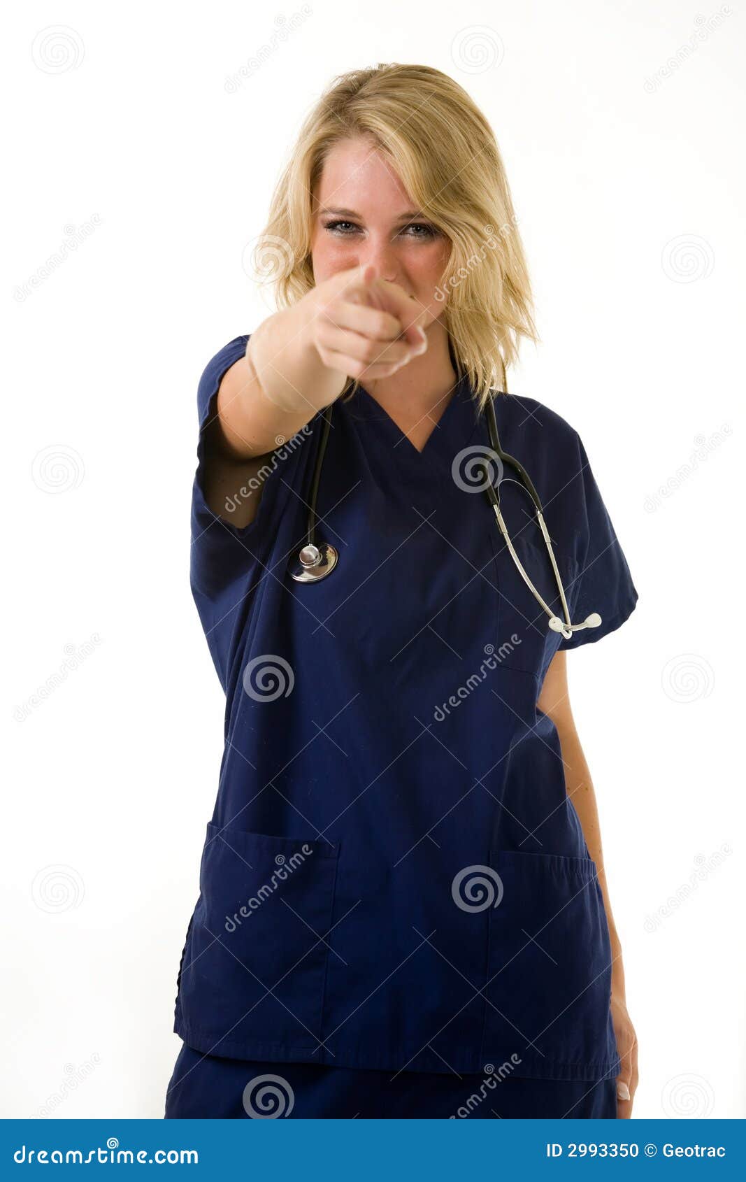 Nurse pointing stock photo. Image of medical, approve - 2993350