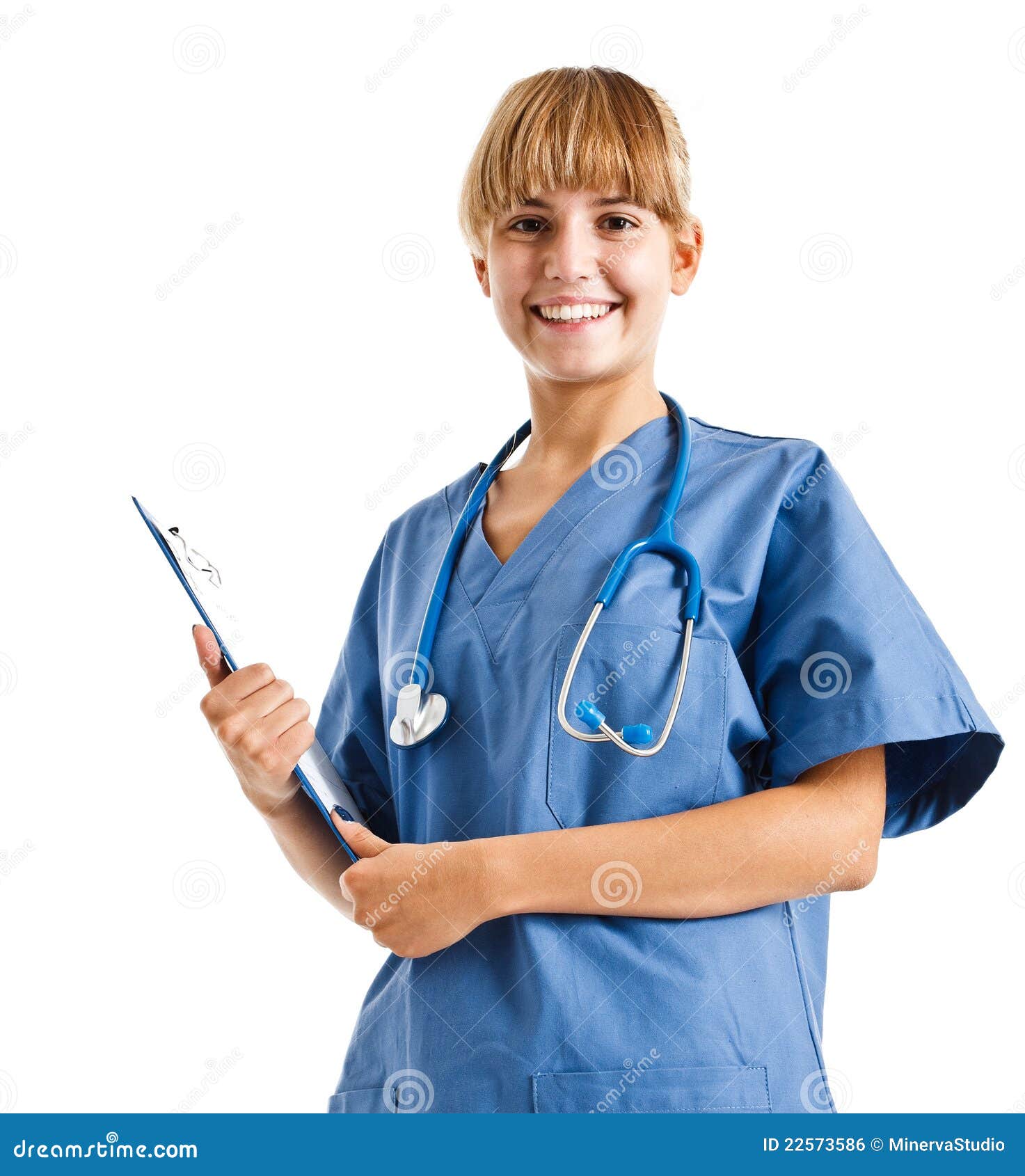 Nurse portrait stock photo. Image of medic, smile, stethoscope - 22573586
