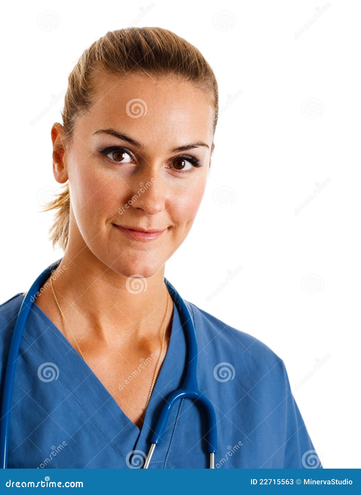 Nurse portrait stock image. Image of female, happy, white - 22715563