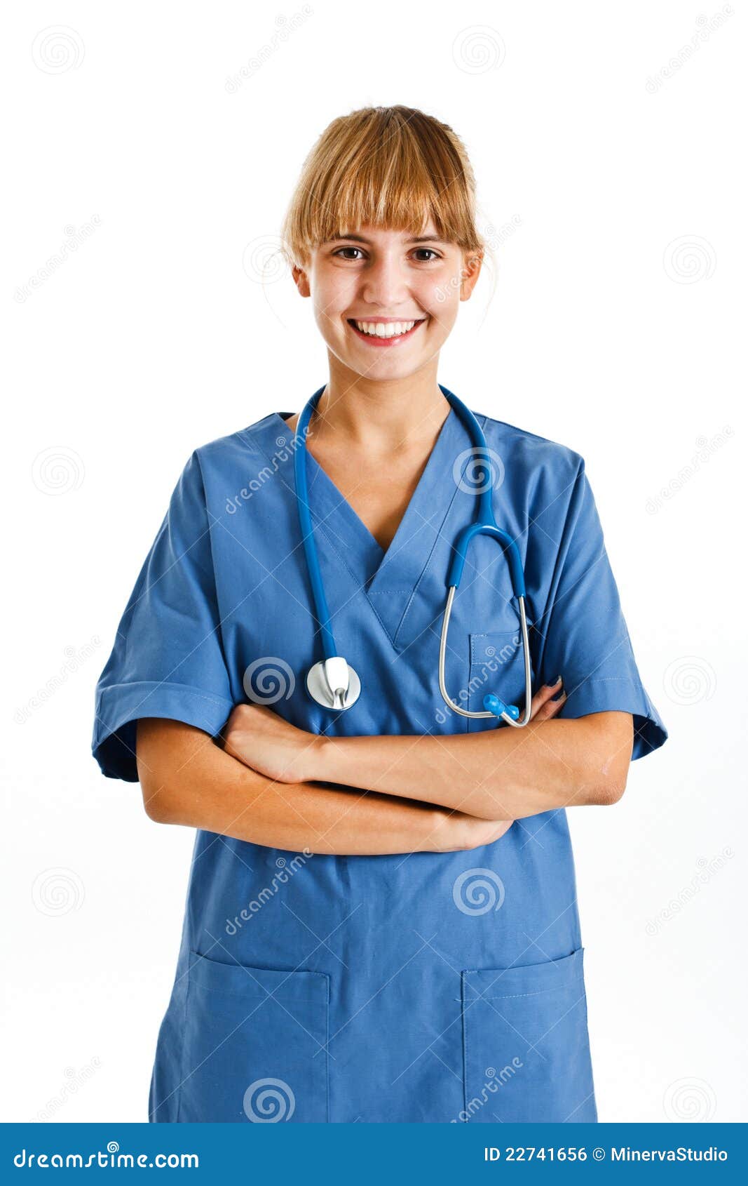 Nurse portrait stock photo. Image of white, hospital - 22741656