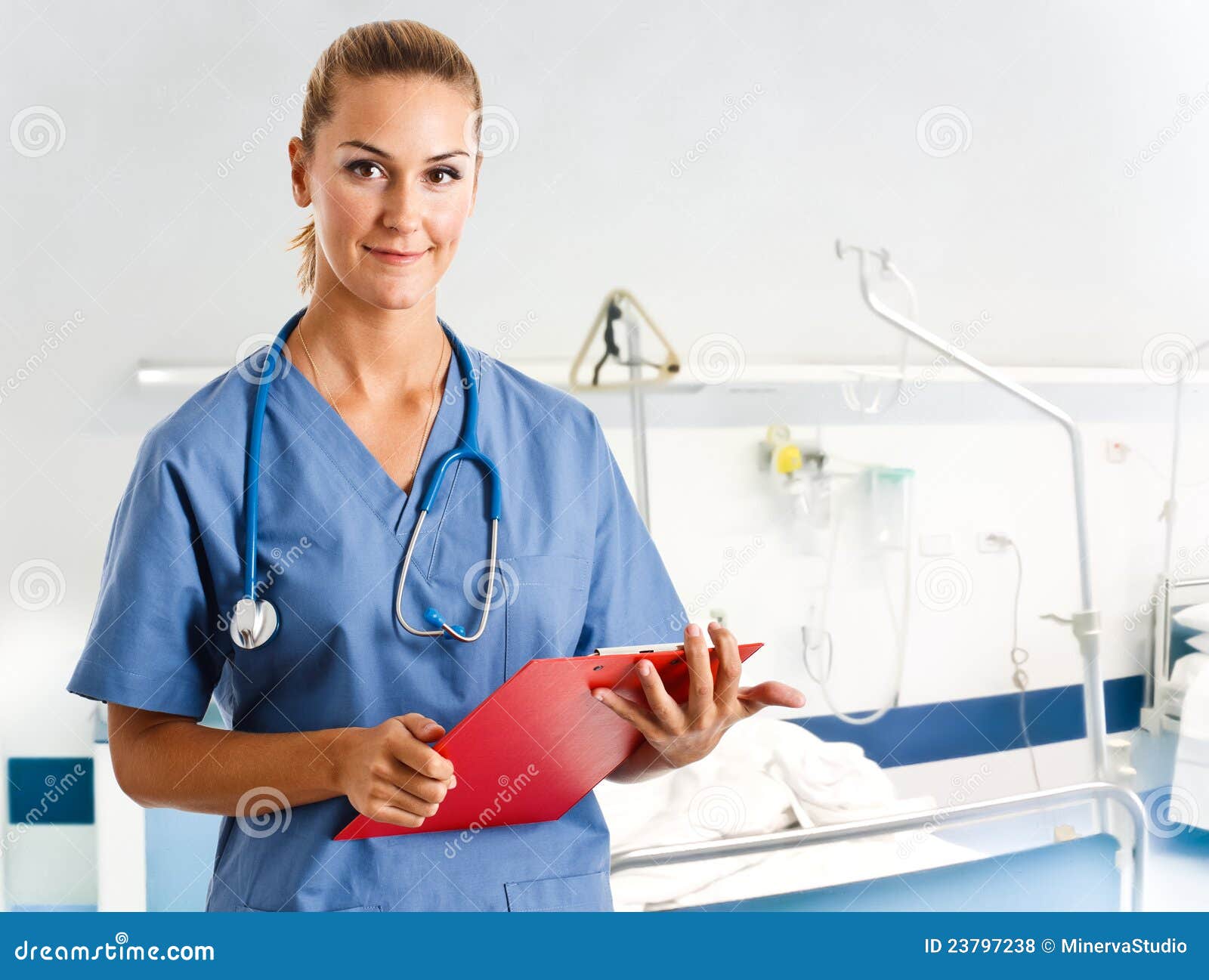 Nurse portrait stock photo. Image of portrait, health - 23797238