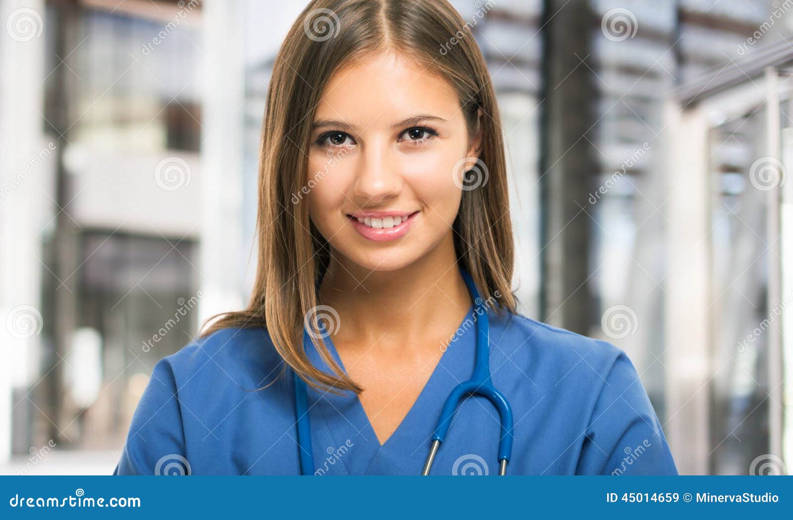 Nurse portrait stock image. Image of nursery, nursing - 45014659
