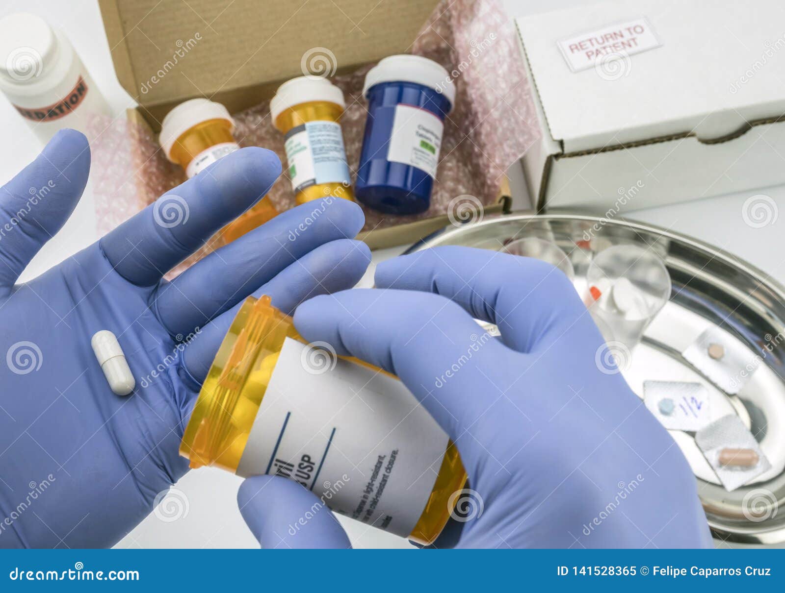 Nurse Preparing Hospital Medication, Conceptual Image Stock Image ...