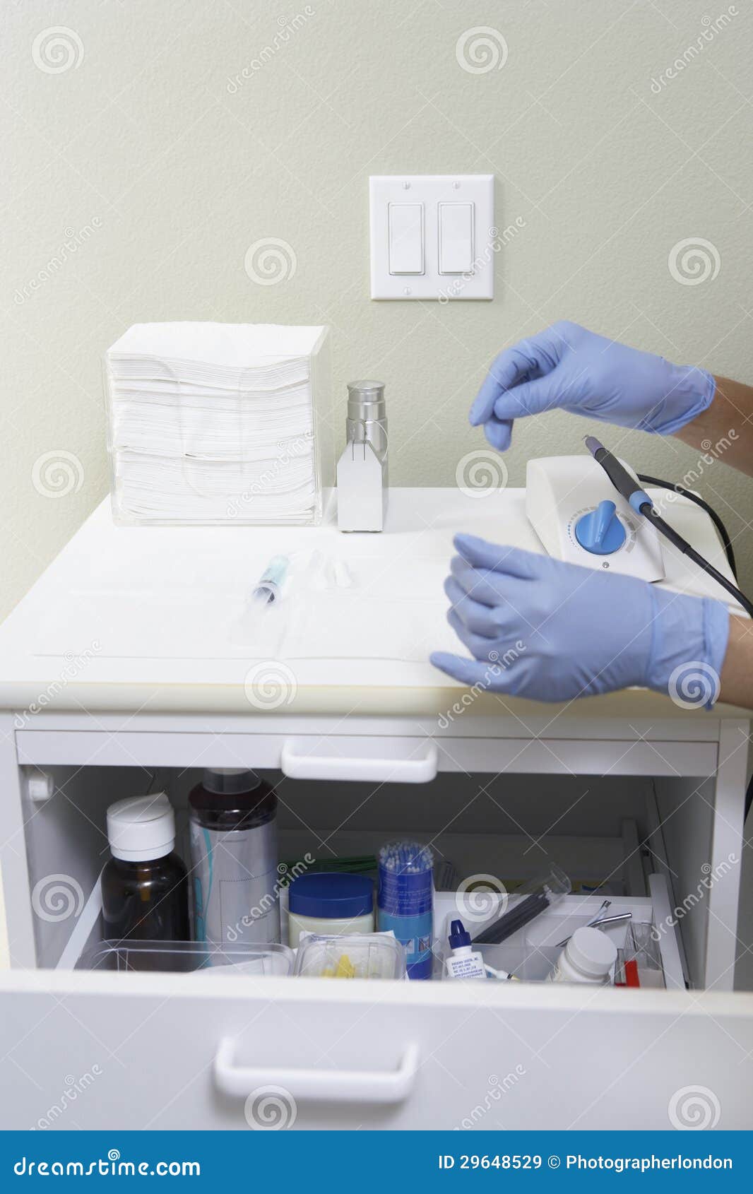 Nurse Preparing Medicine for Patient Stock Image - Image of tool, help ...