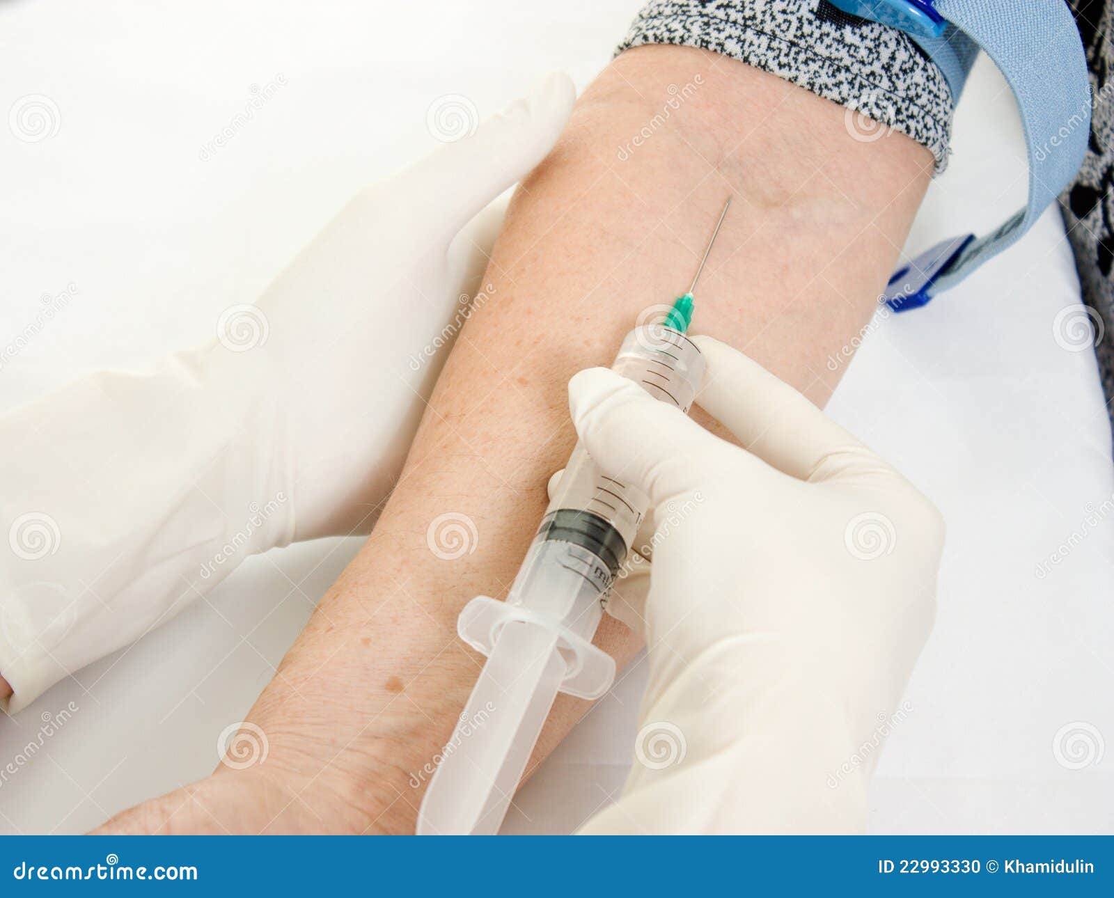 The Nurse Injection Syringe in Hand Stock Photo - Image of caucasian ...