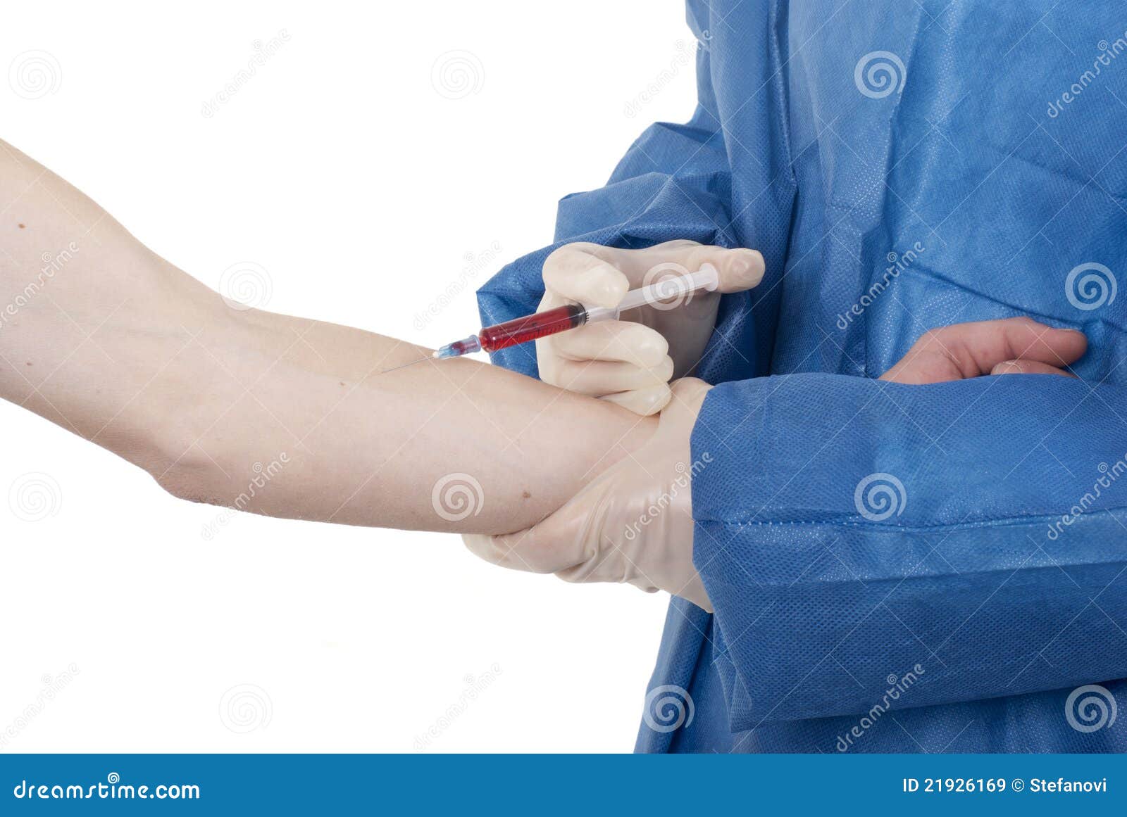 Nurse Putting an Injection To a Patient Stock Image - Image of closeup ...