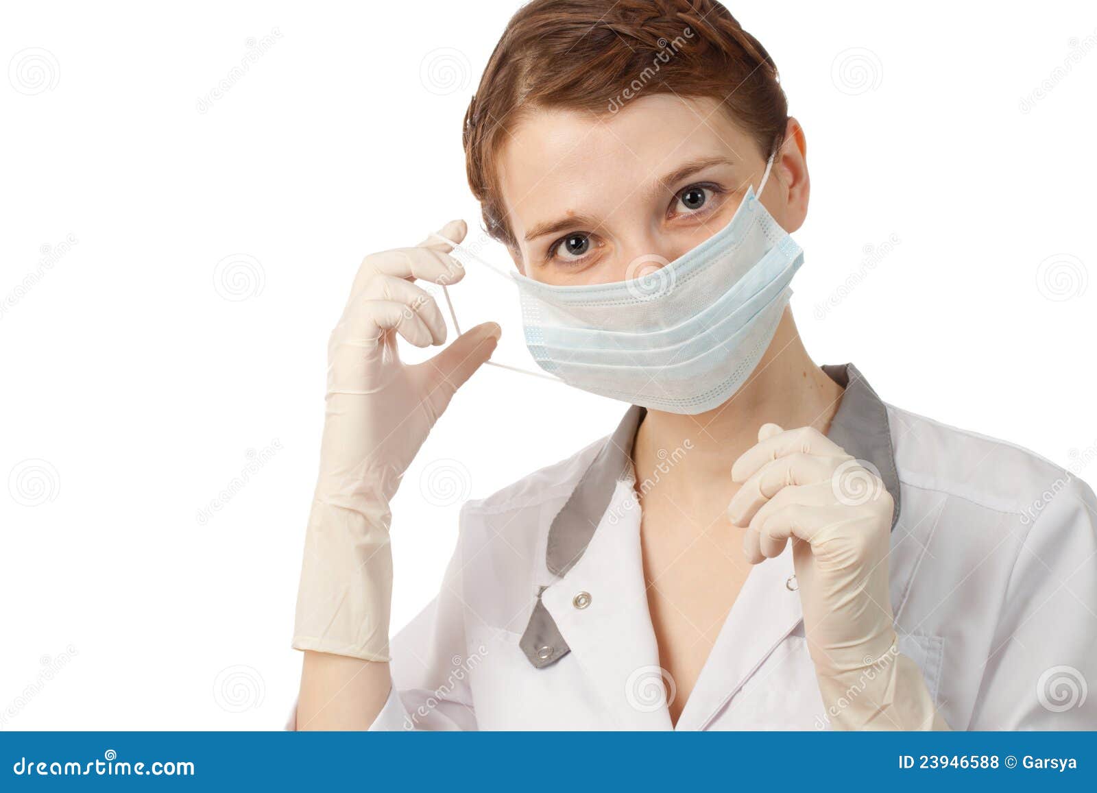 Nurse Putting In A Intravenous Drip Into A Patient Royalty-Free Stock ...