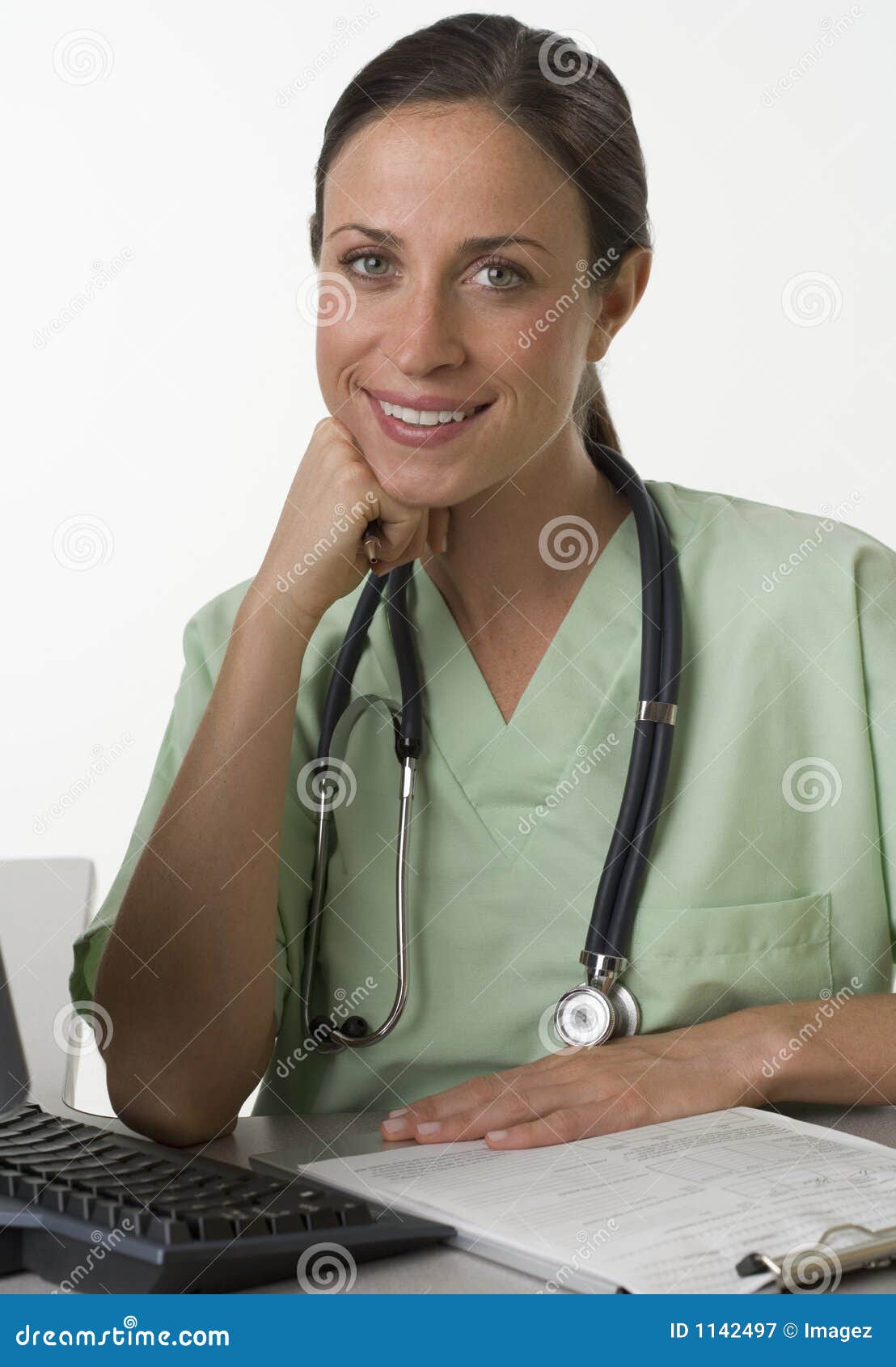 Nurse scrubs stock image. Image of clinics, hospital, nurse - 1142497